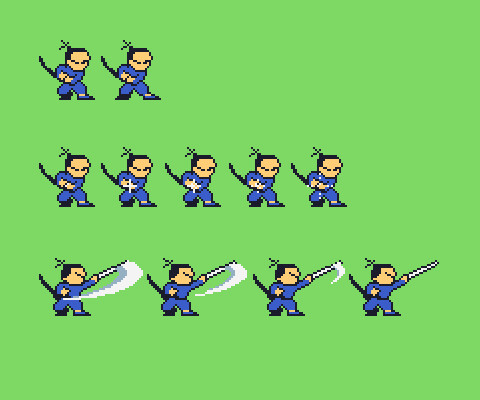 ArtStation - Samurai pixel art