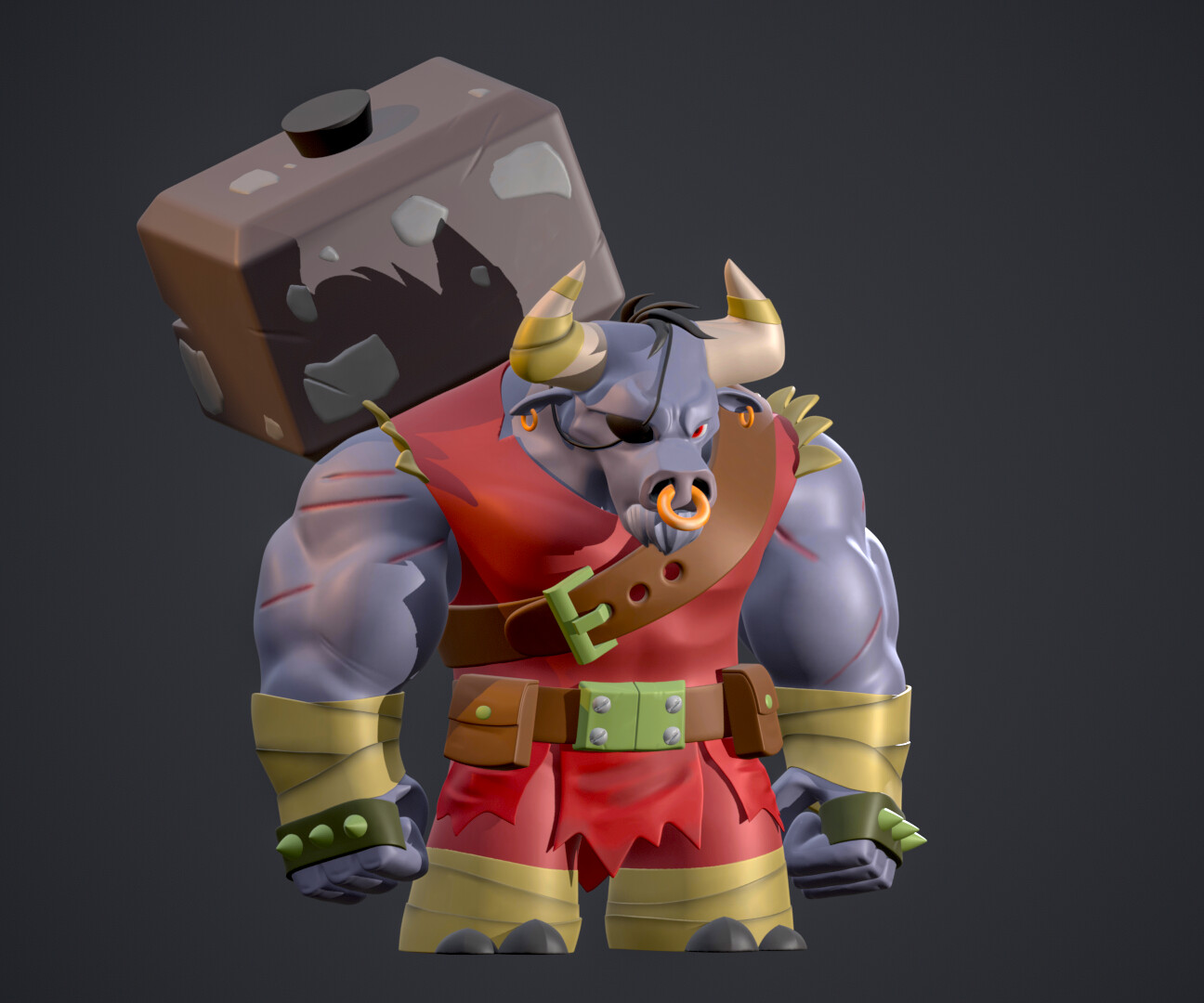 ArtStation - Minotaur cartoon