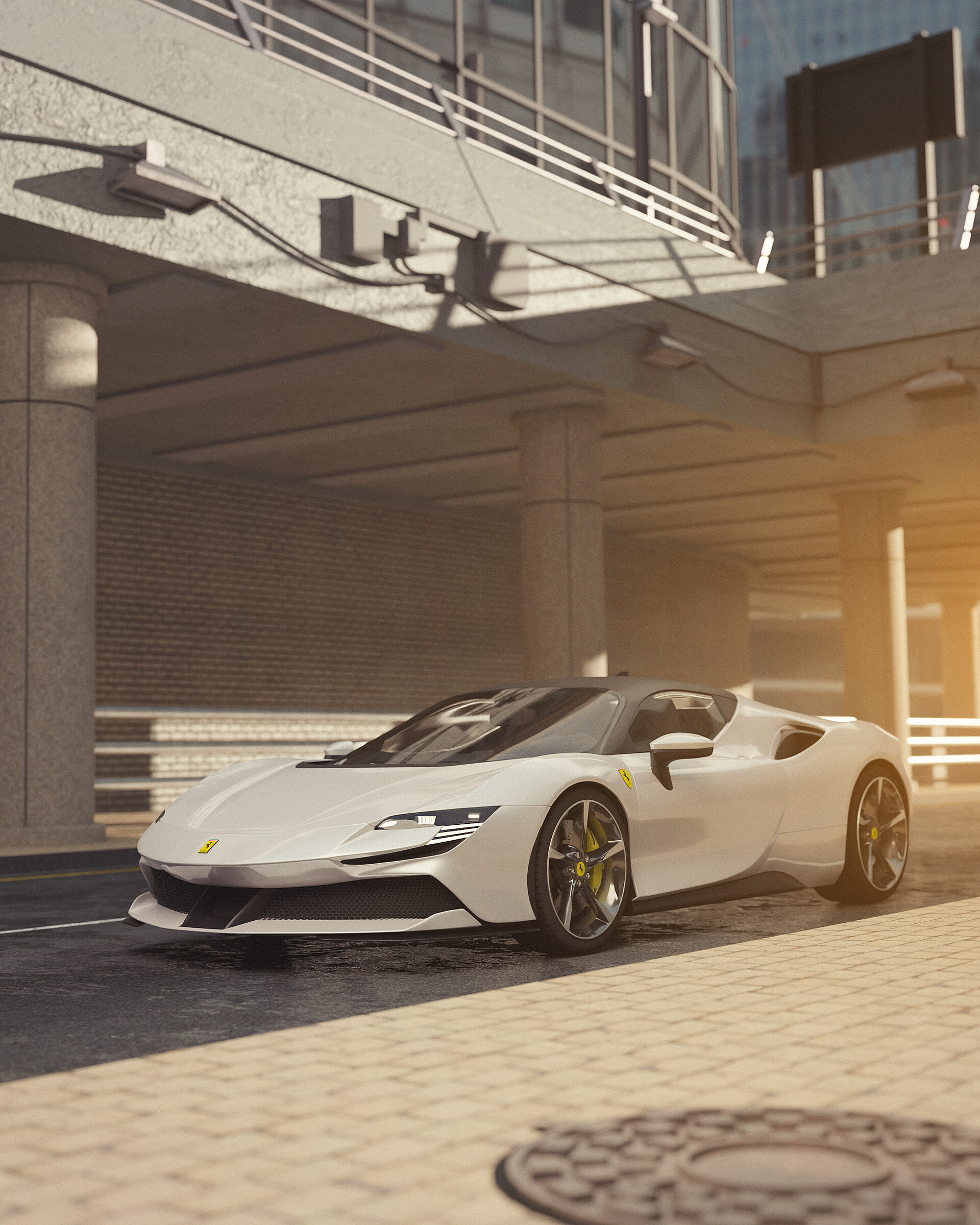 ArtStation - Ferrari SF90