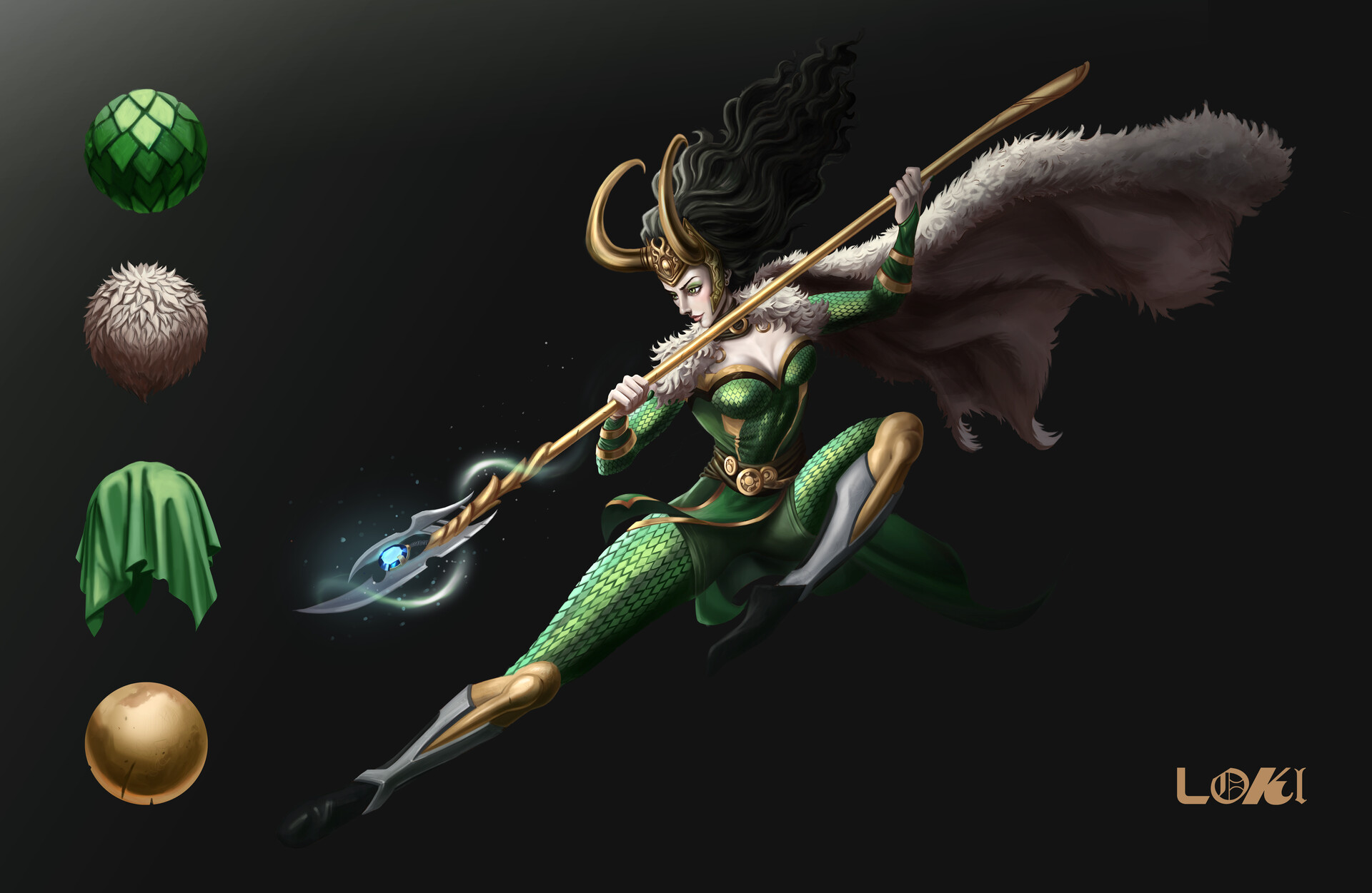 ArtStation - Loki-Goddess Of Mischief