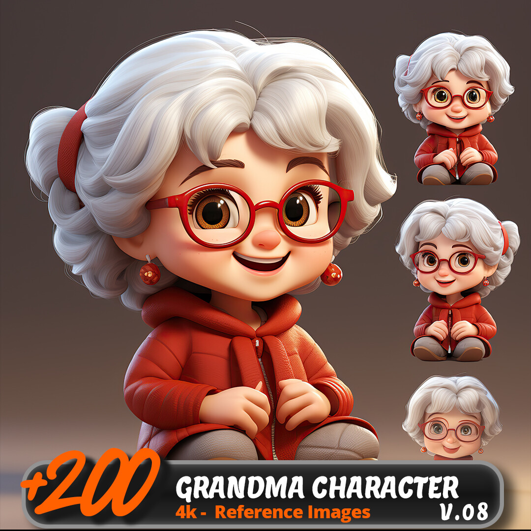 ArtStation - GRANDMA CHARACTER VOL.08/ 4K/ Reference Image
