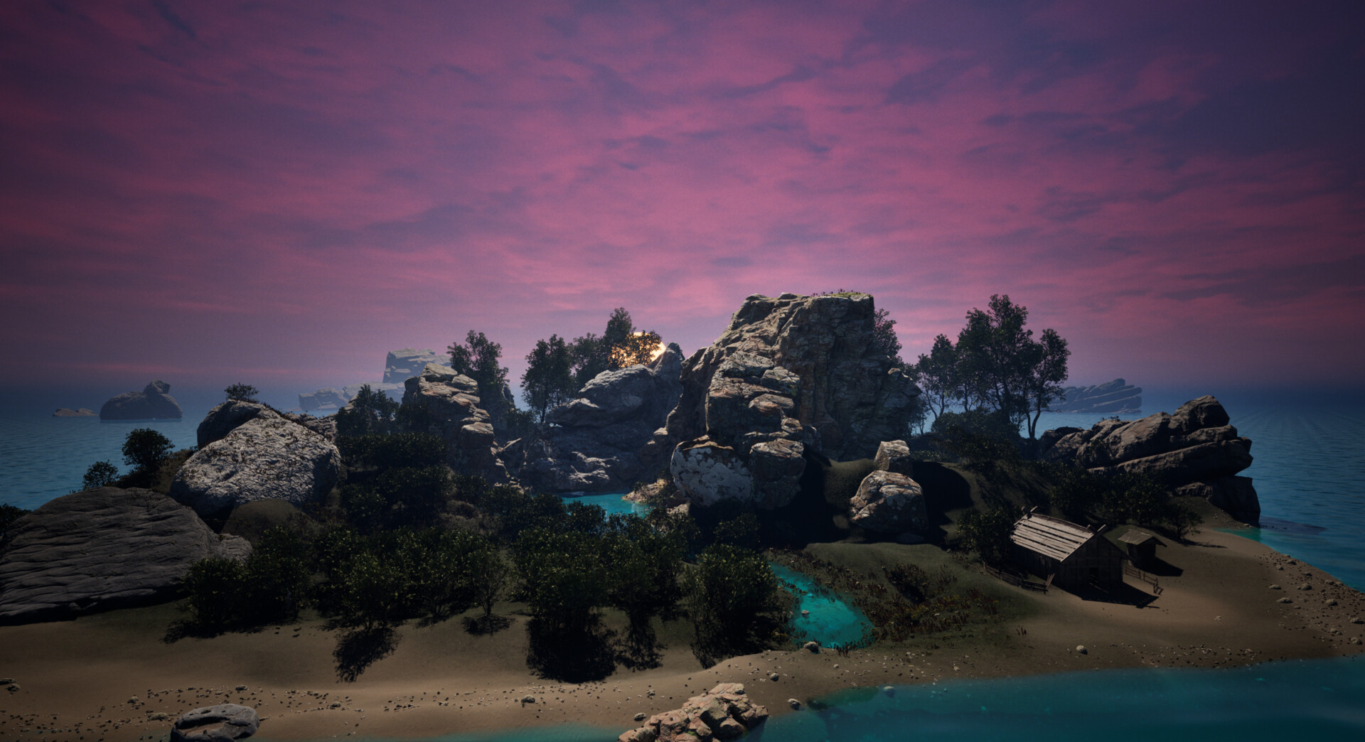 ArtStation - Fantasy Island Landscape