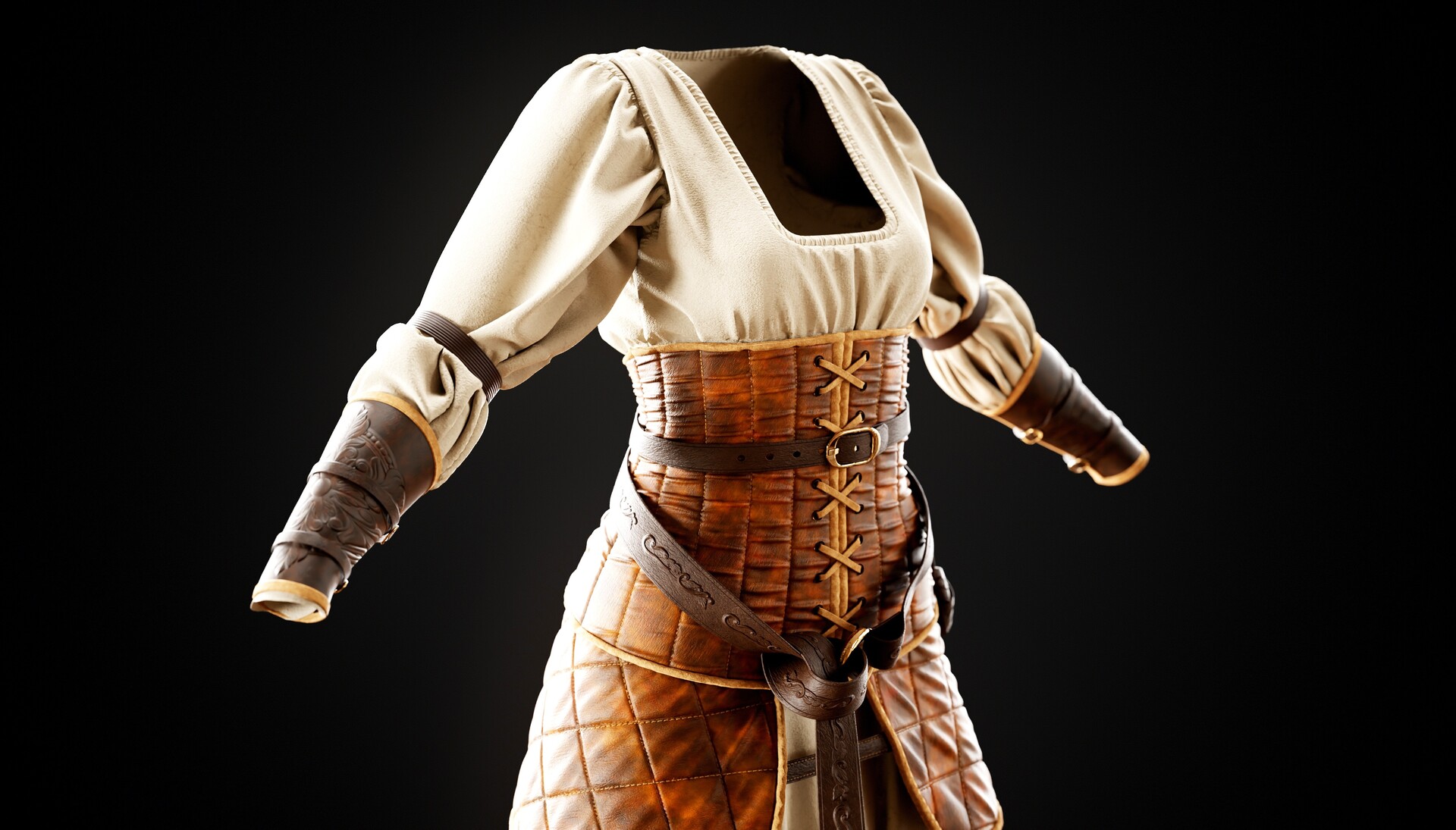 ArtStation - Female Medieval Outfit Vol.01