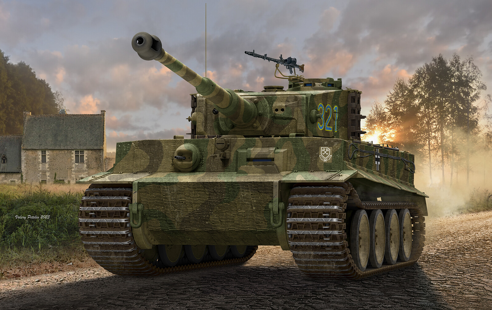 Valery Petelin - Tiger I mid. production (box art for RFM)