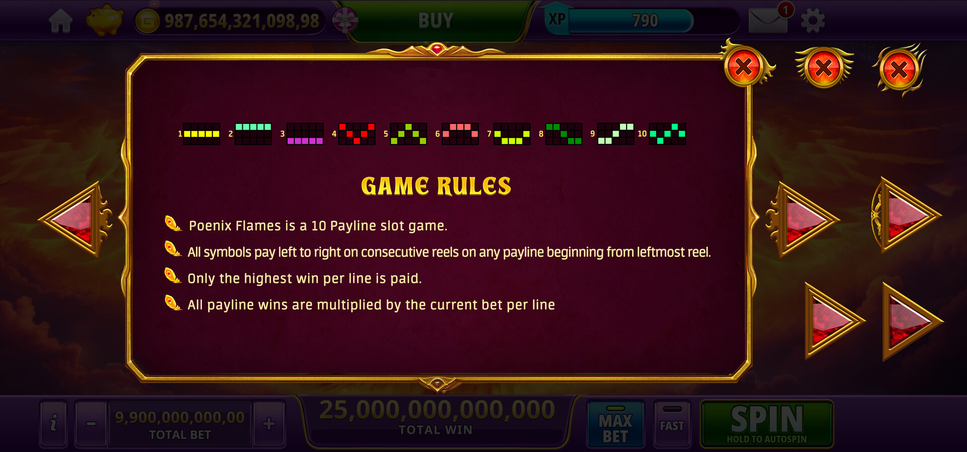 ArtStation - UI element design options of paytable