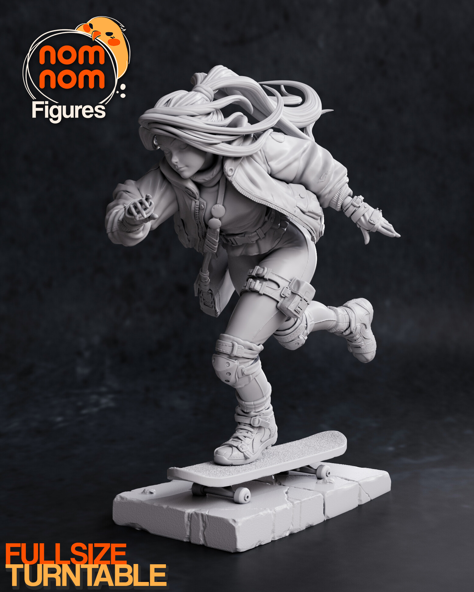 NomNom Figures - Slink - The Skater Girl - NomNom Original