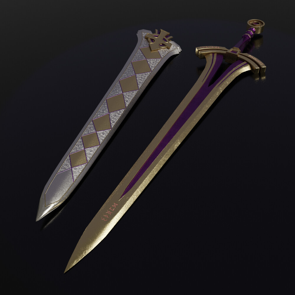 ArtStation - Fantasy Sword Excalibur Proto: Sword of Promised Victory ...