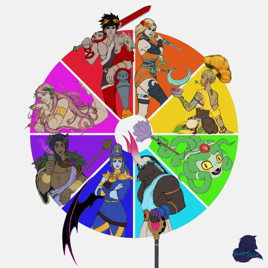 ArtStation - Colour Wheel Challenge - Hades Fanart