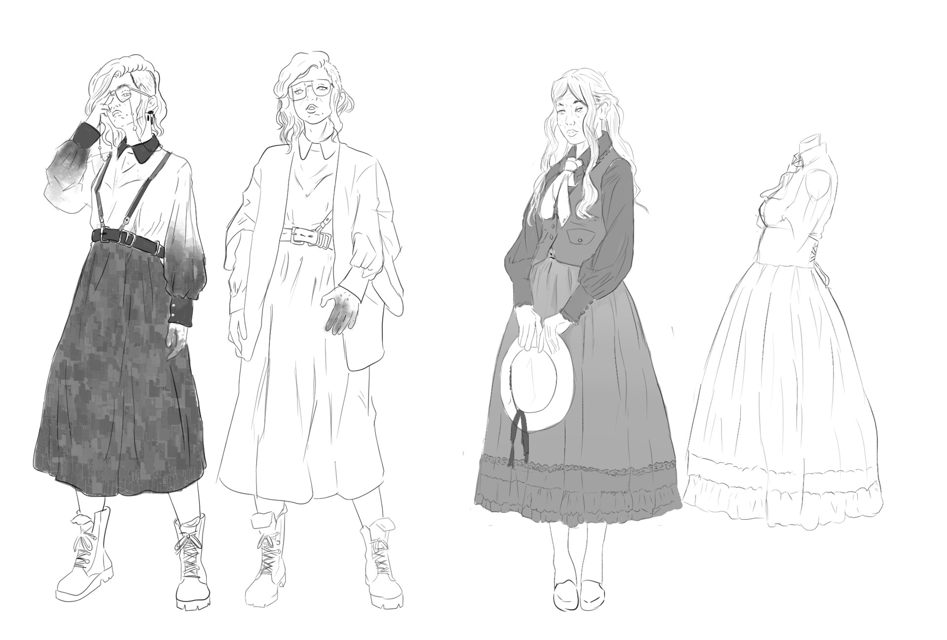 ArtStation - sketches i did thought month july