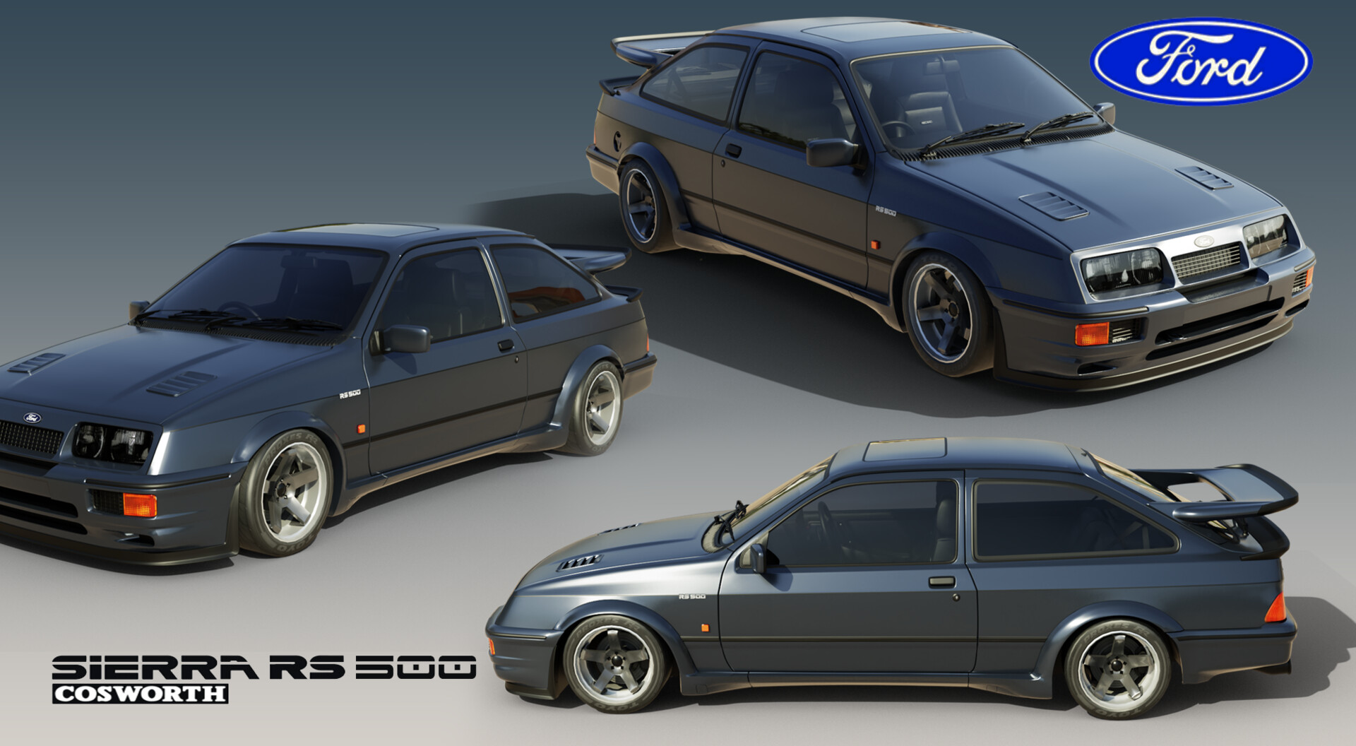 ArtStation - Ford Sierra RS500 Cosworth
