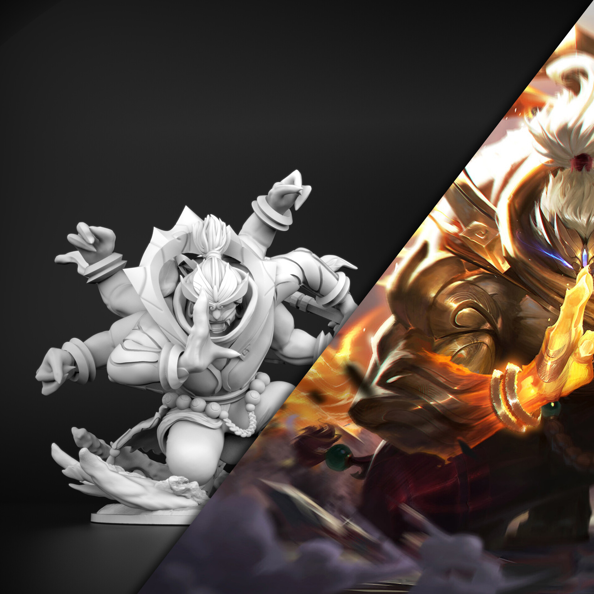 ArtStation - DIVINE STAFF JAX LEAGUE OF LEGENDS 3D MODEL TO PRINT