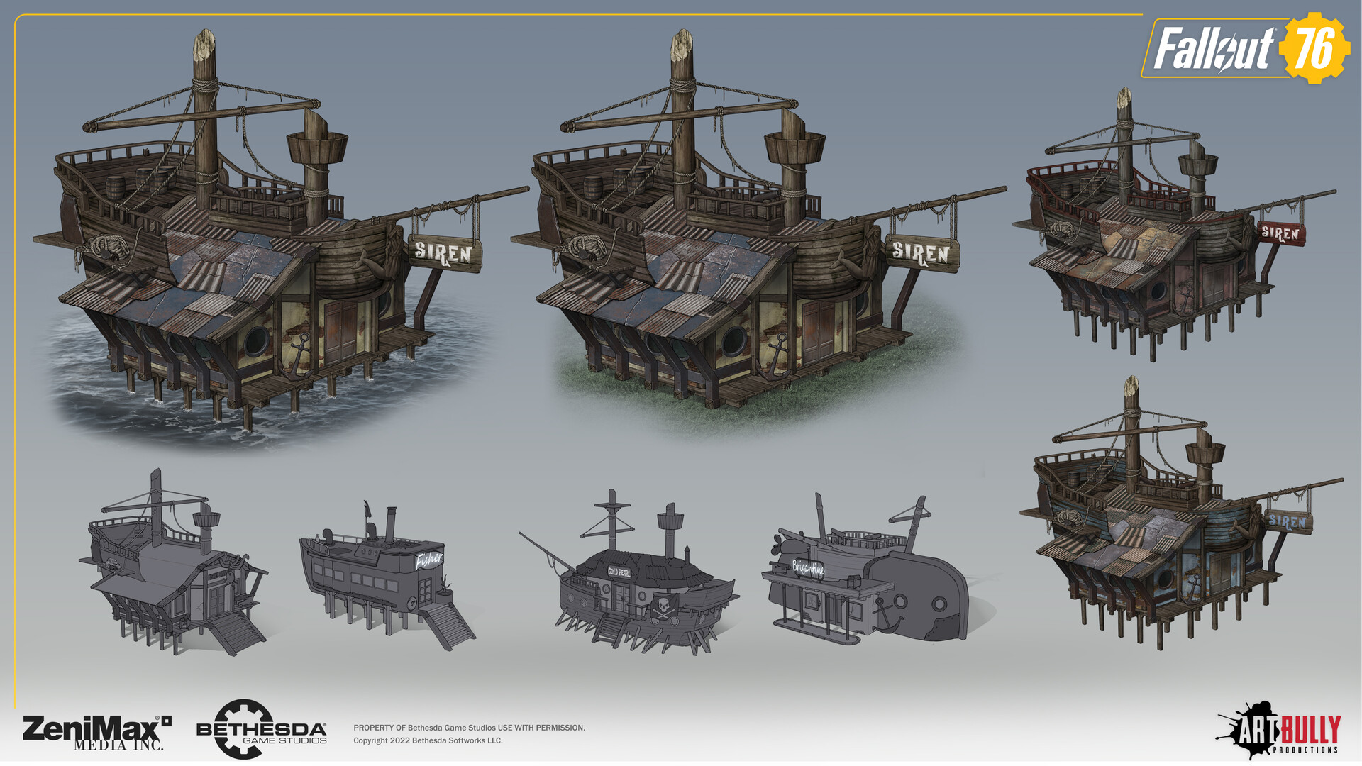 Art Bully Productions - Fallout 76 - Concept Art - Environment Props 02