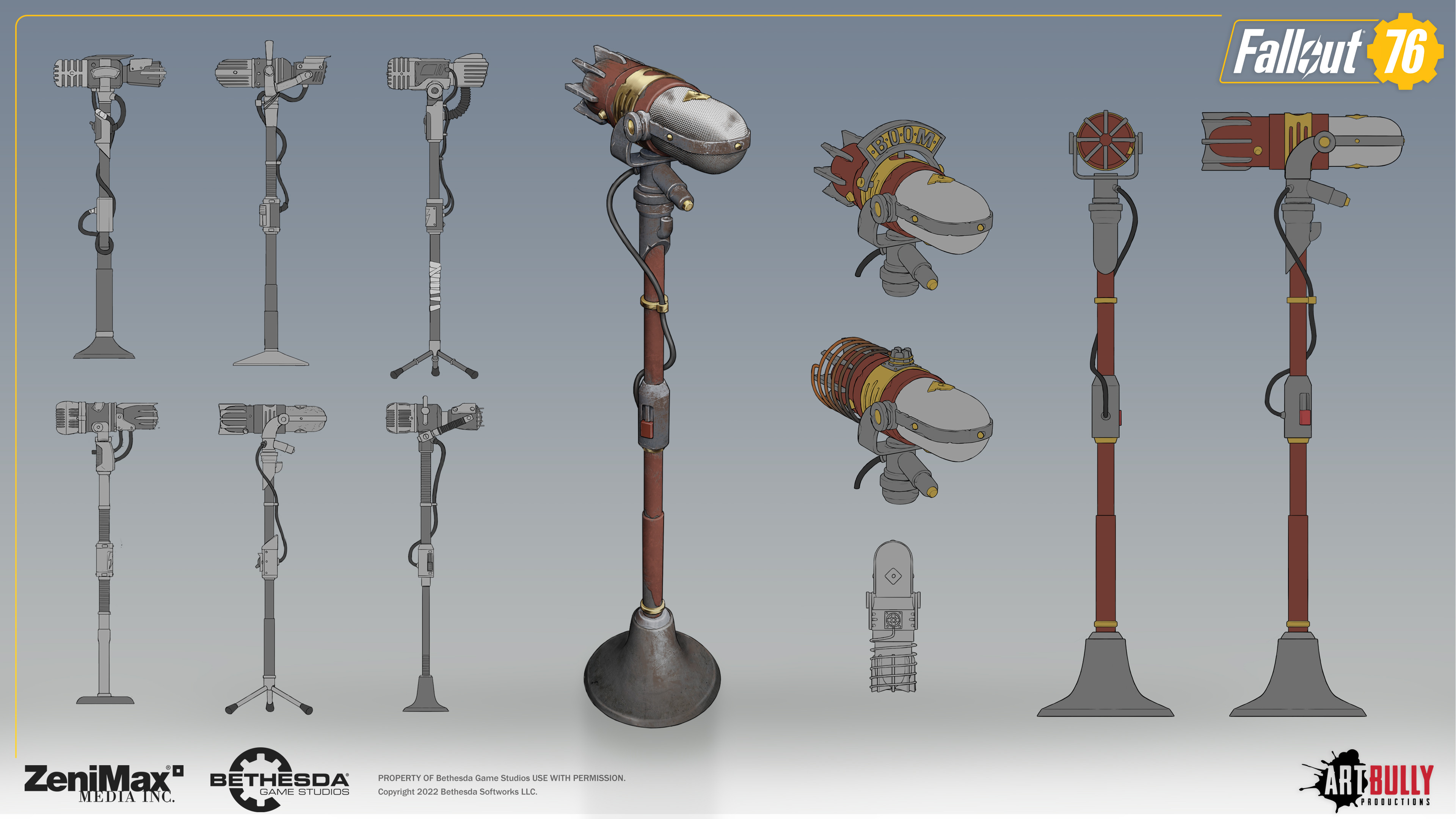 Art Bully Productions - Fallout 76 - Concept Art - Environment Props 02