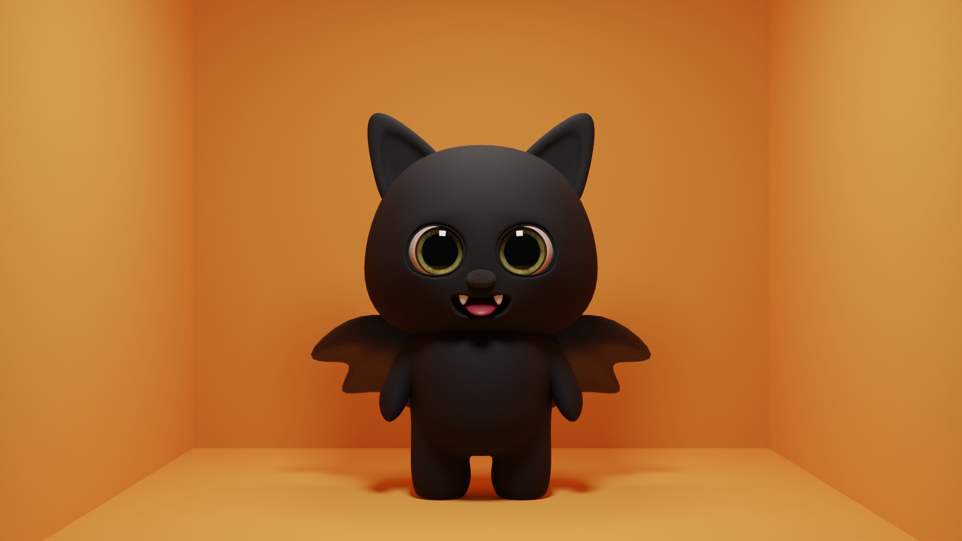 ArtStation - Halloween Bat Cat