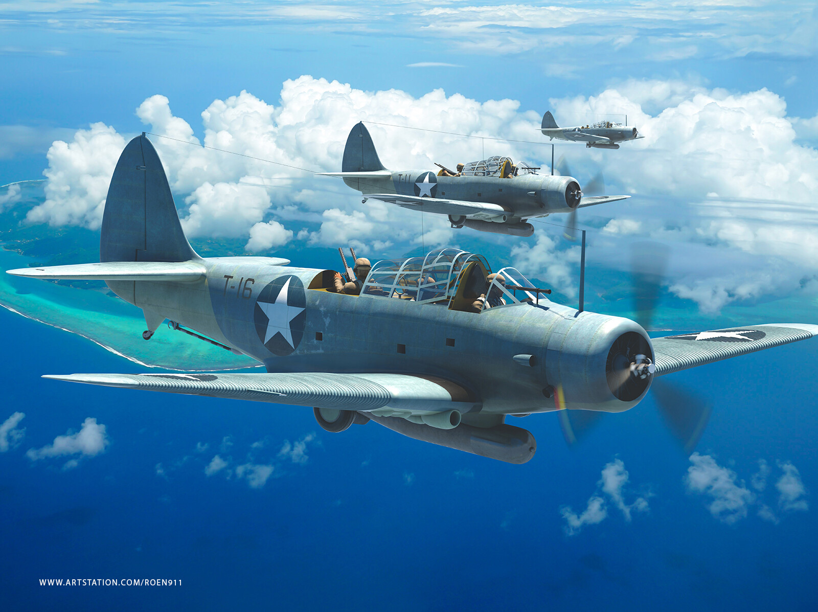 ArtStation - Airscale - Douglas TBD Devastator Photoetch Kit