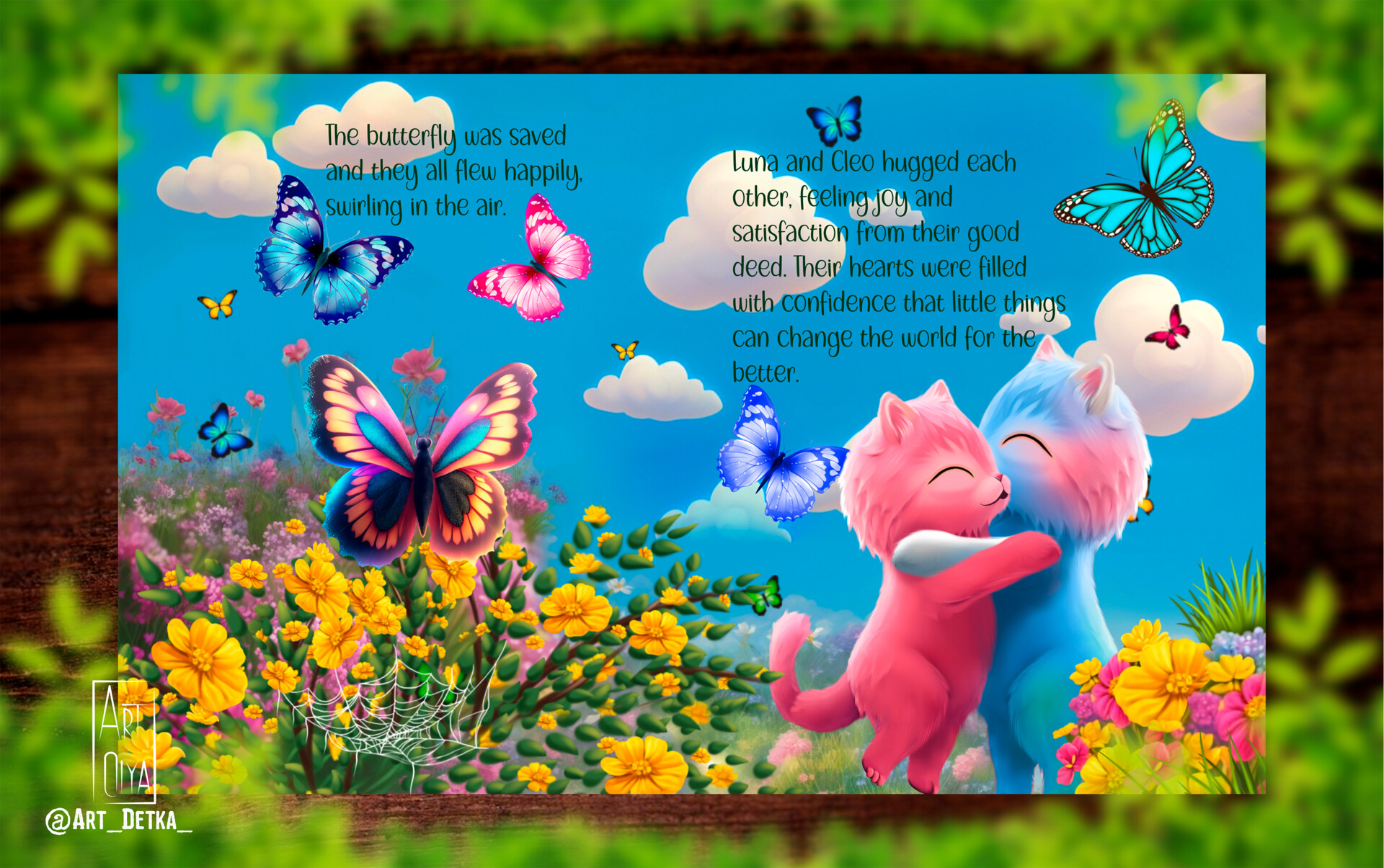 Olia💙💛Art_Detka_ - Children's book "How Luna and Cleo's Good Deed ...