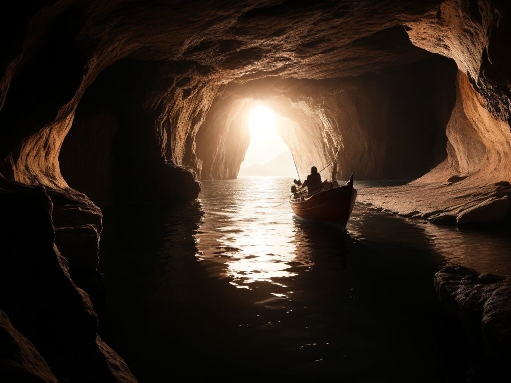 ArtStation - Stepping into a cave