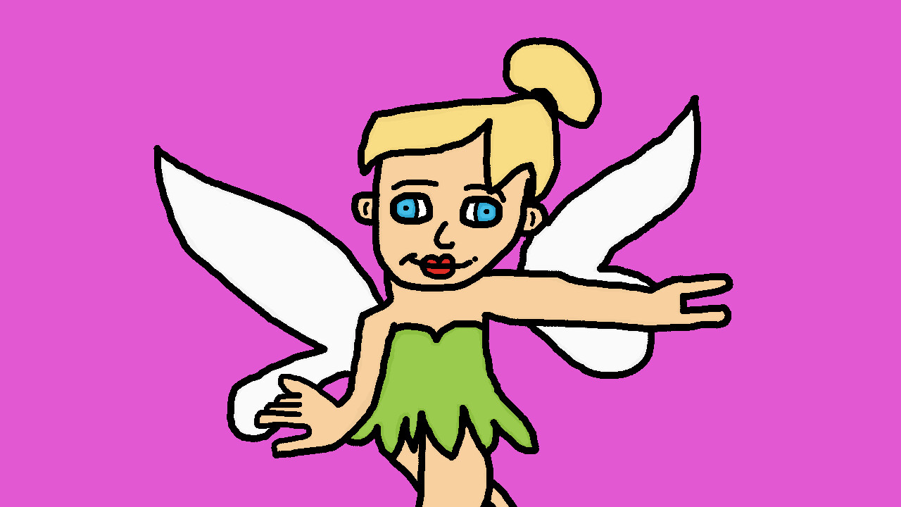 how to draw tinkerbell
