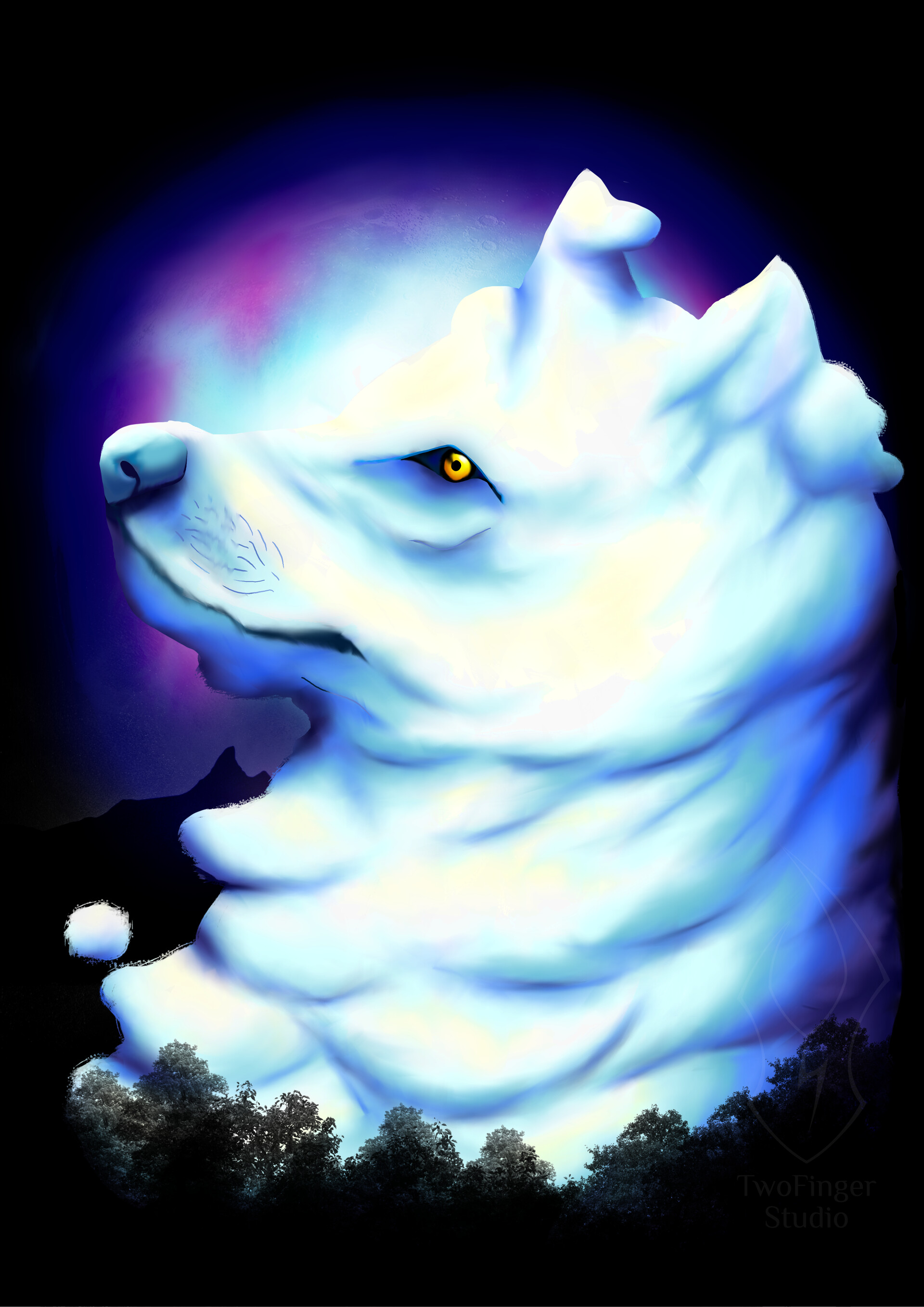 ArtStation - Cloud Wolf