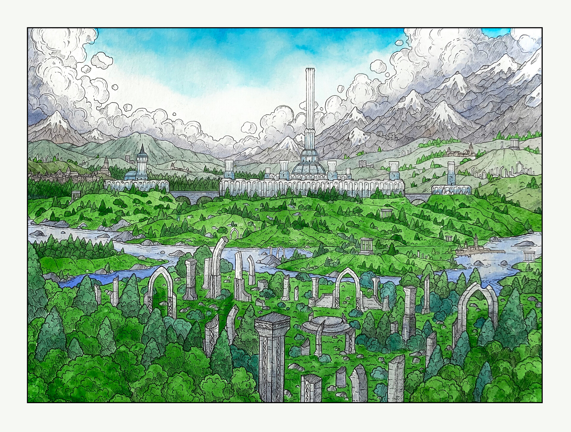 ArtStation - The Imperial City of Cyrodiil