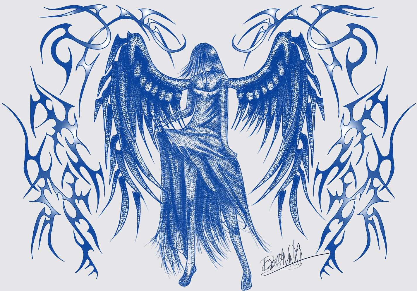 ArtStation - Angel of Death / cyber sigilism