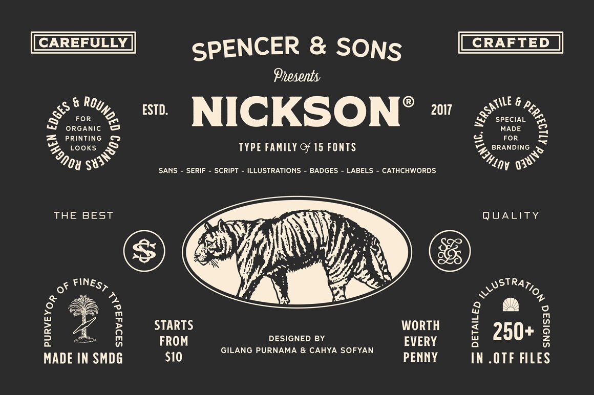 ArtStation - S S Nickson Font Bundle