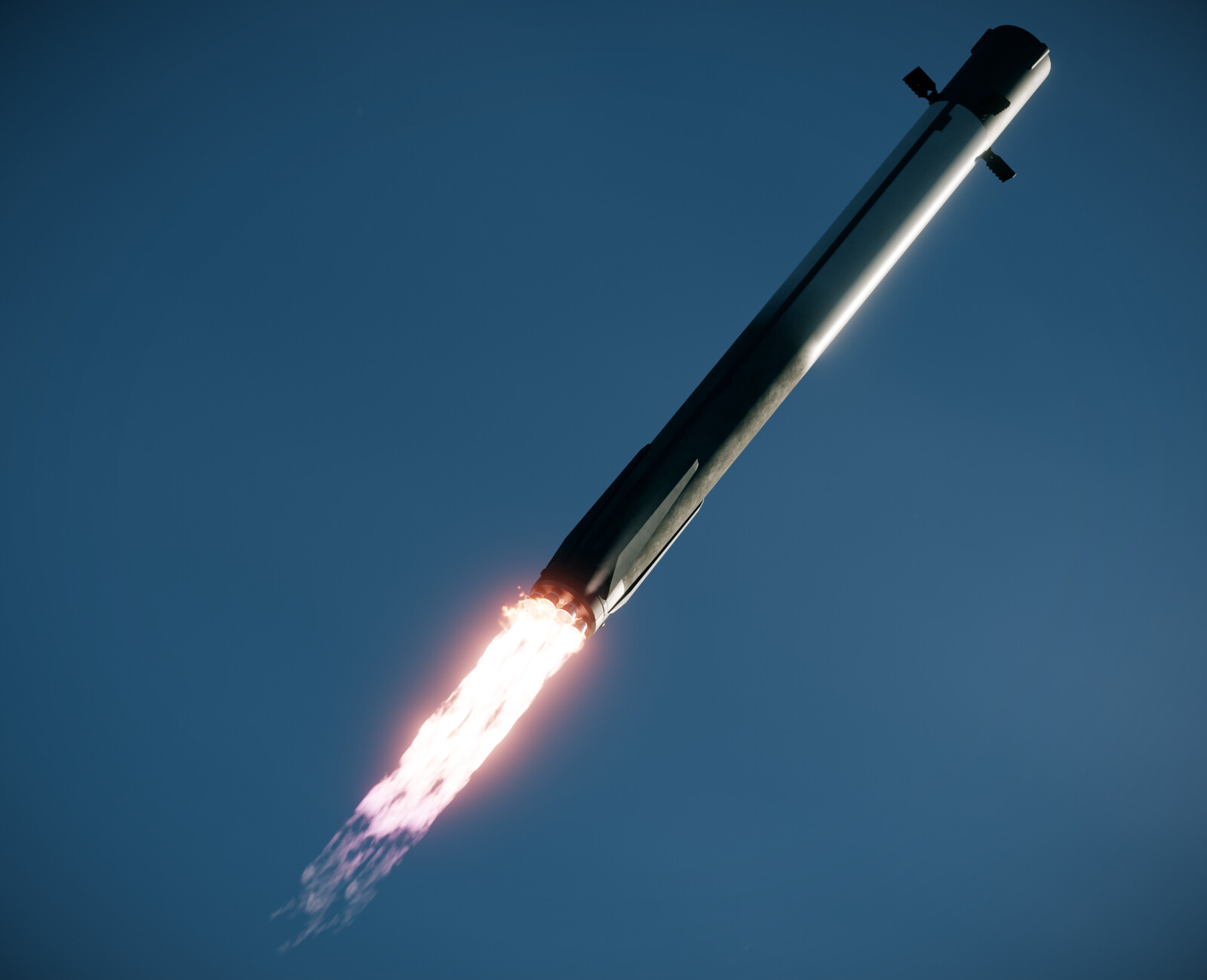 IsaQuest - Falcon 9 Beginning its Landing Burn