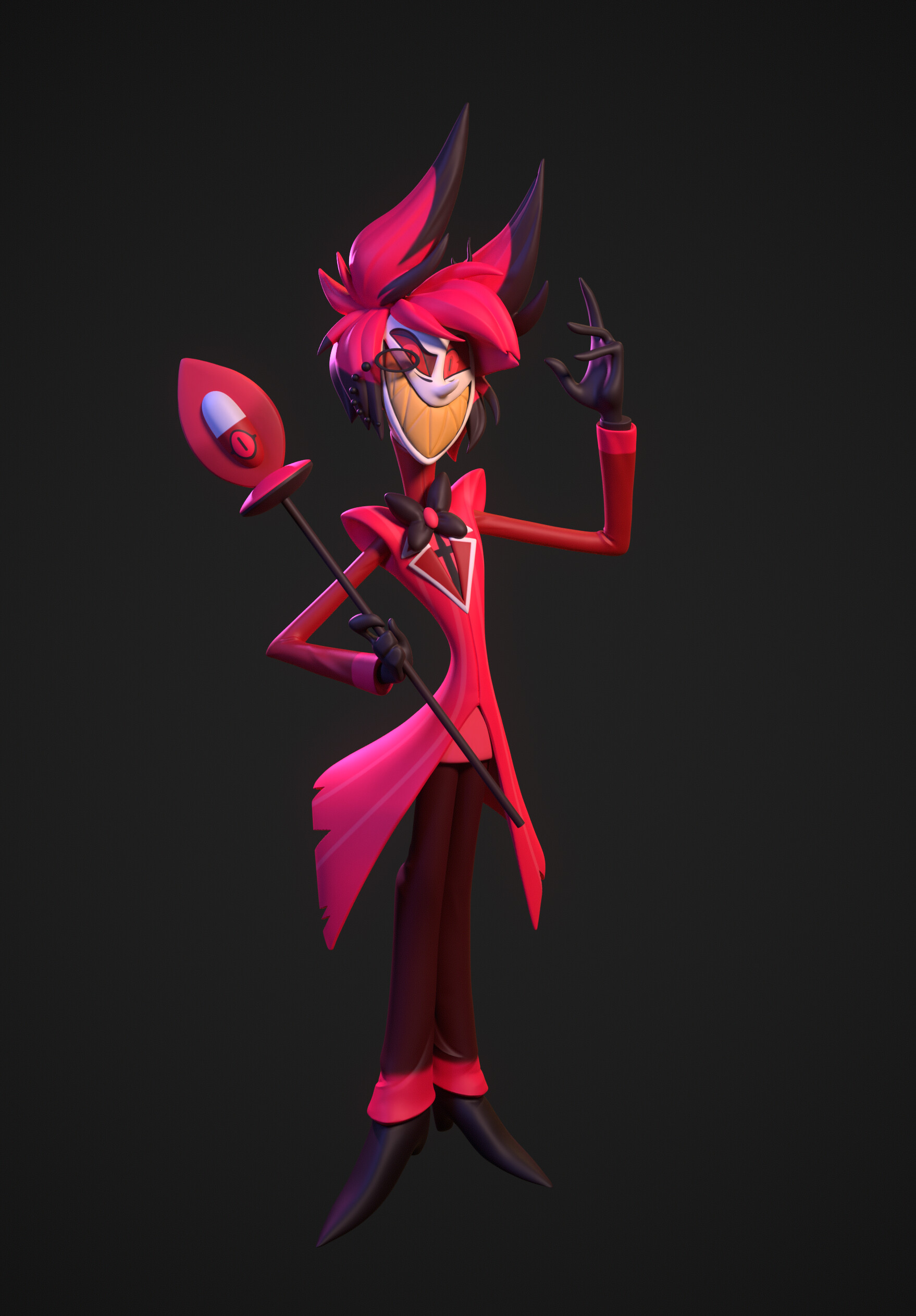 ArtStation - Alastor from Hazbin Hotel fanart