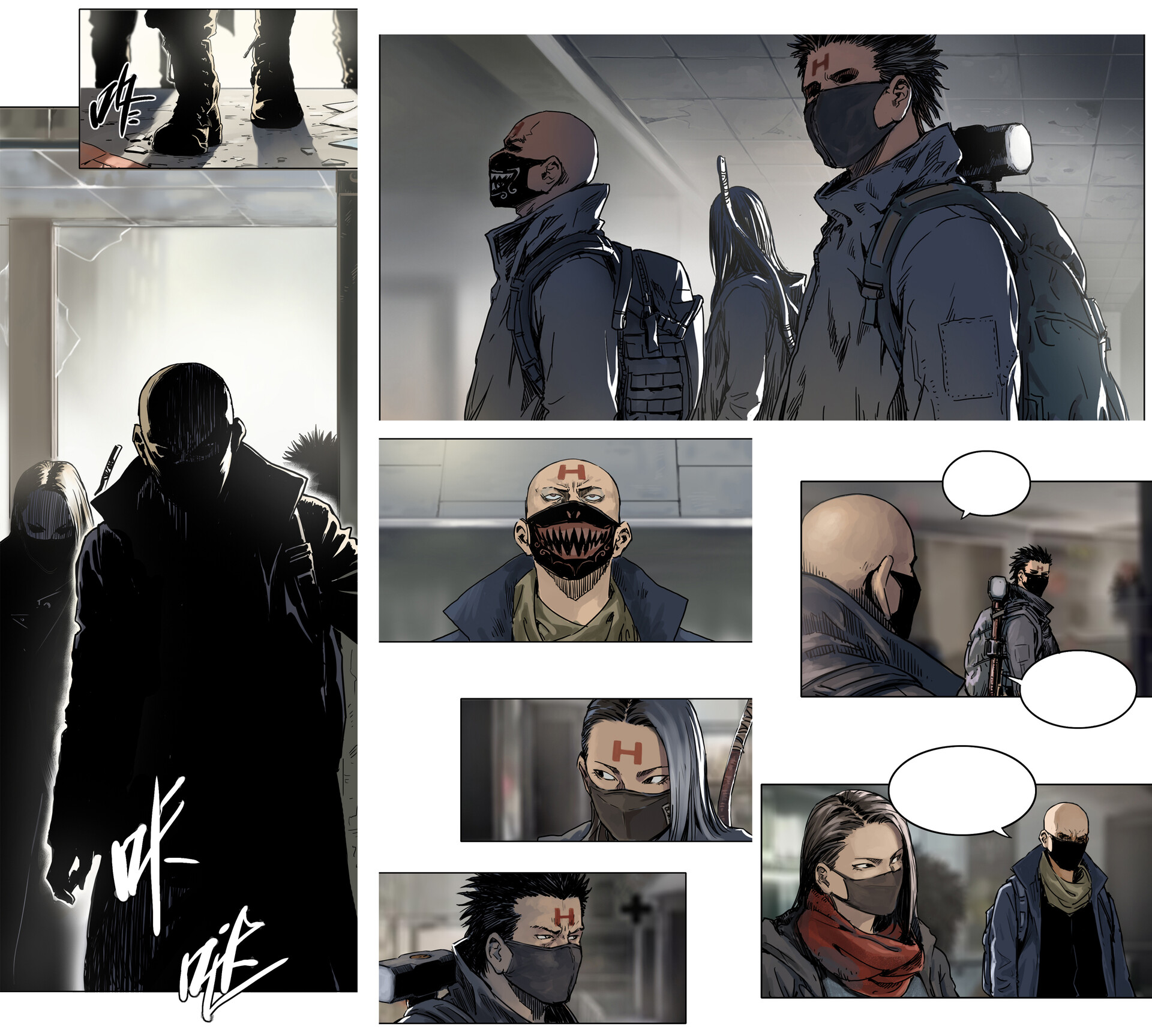 ArtStation - Some comic fragments about the theme of doom