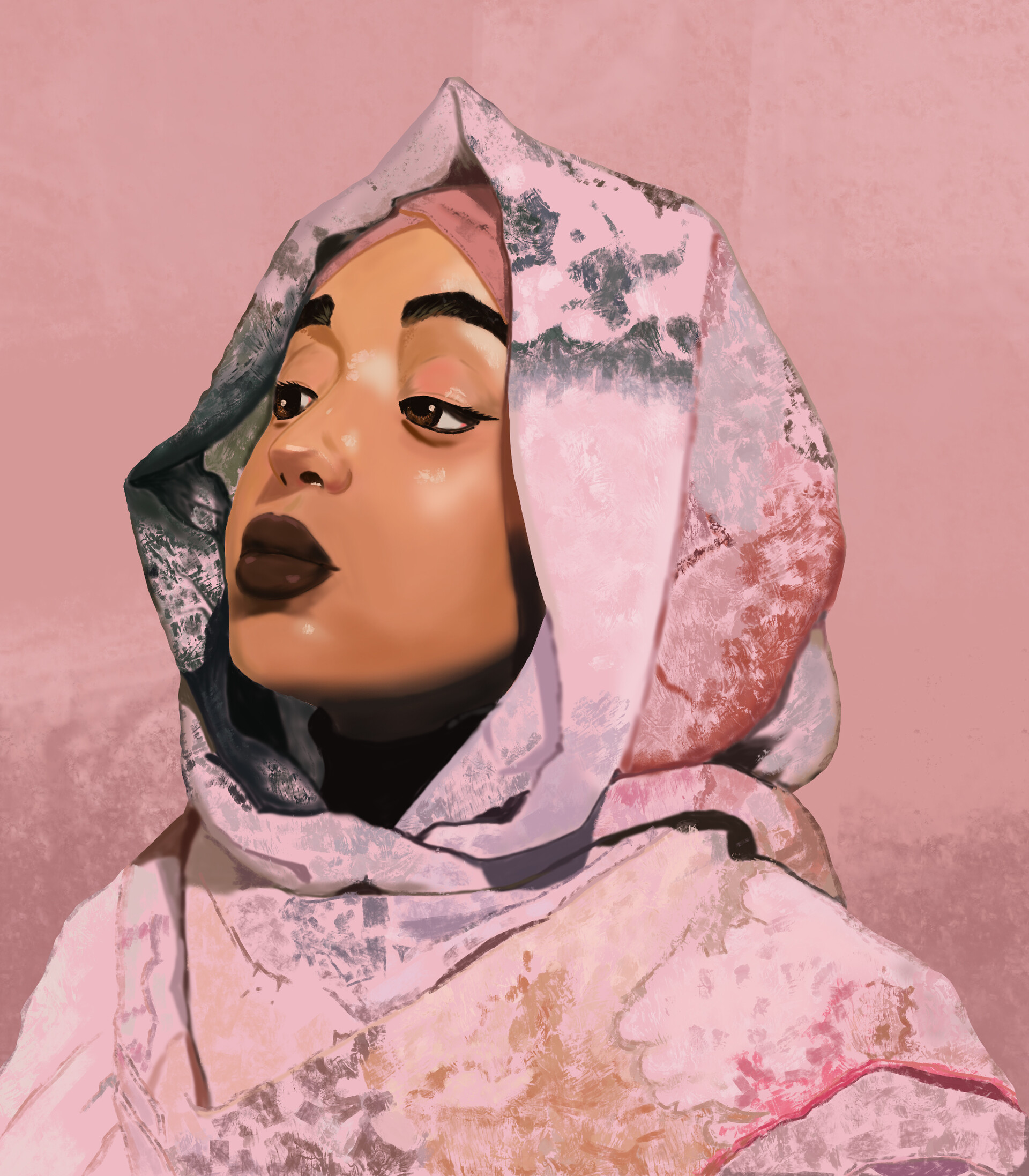 ArtStation - Beautiful Muslim girl