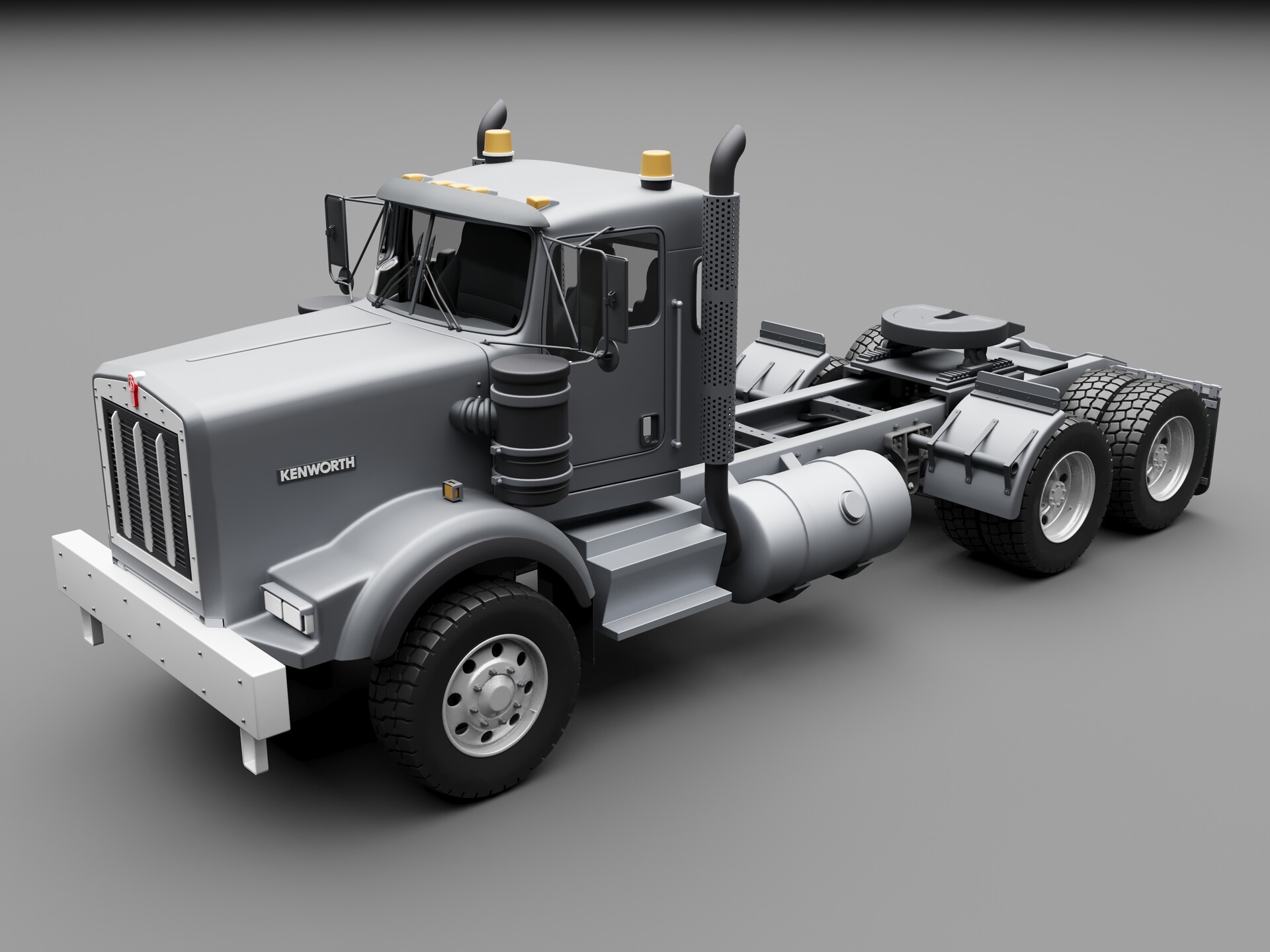 ArtStation - Kenworth C500 3D Model Project