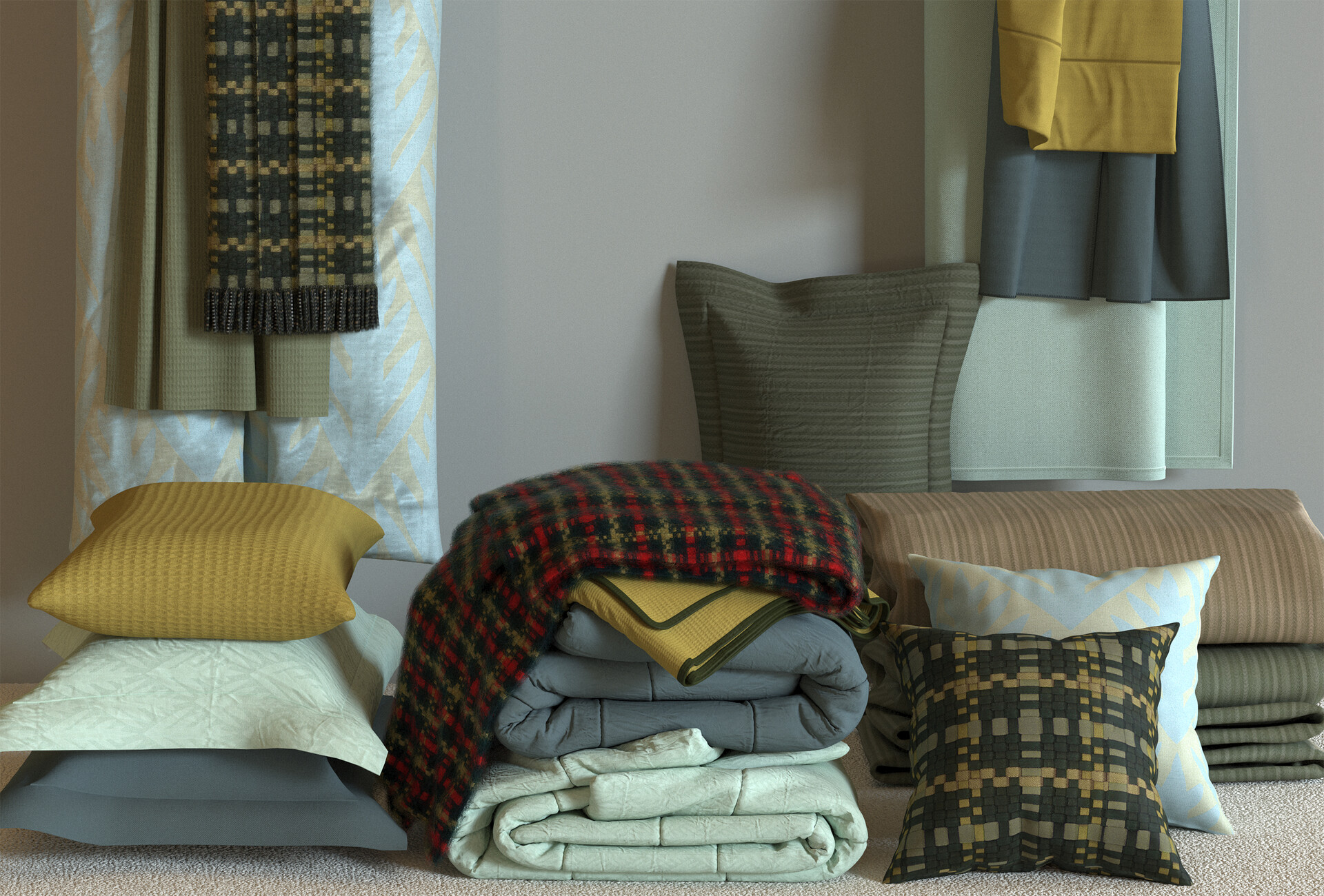 ArtStation - 3D Home Textile Design