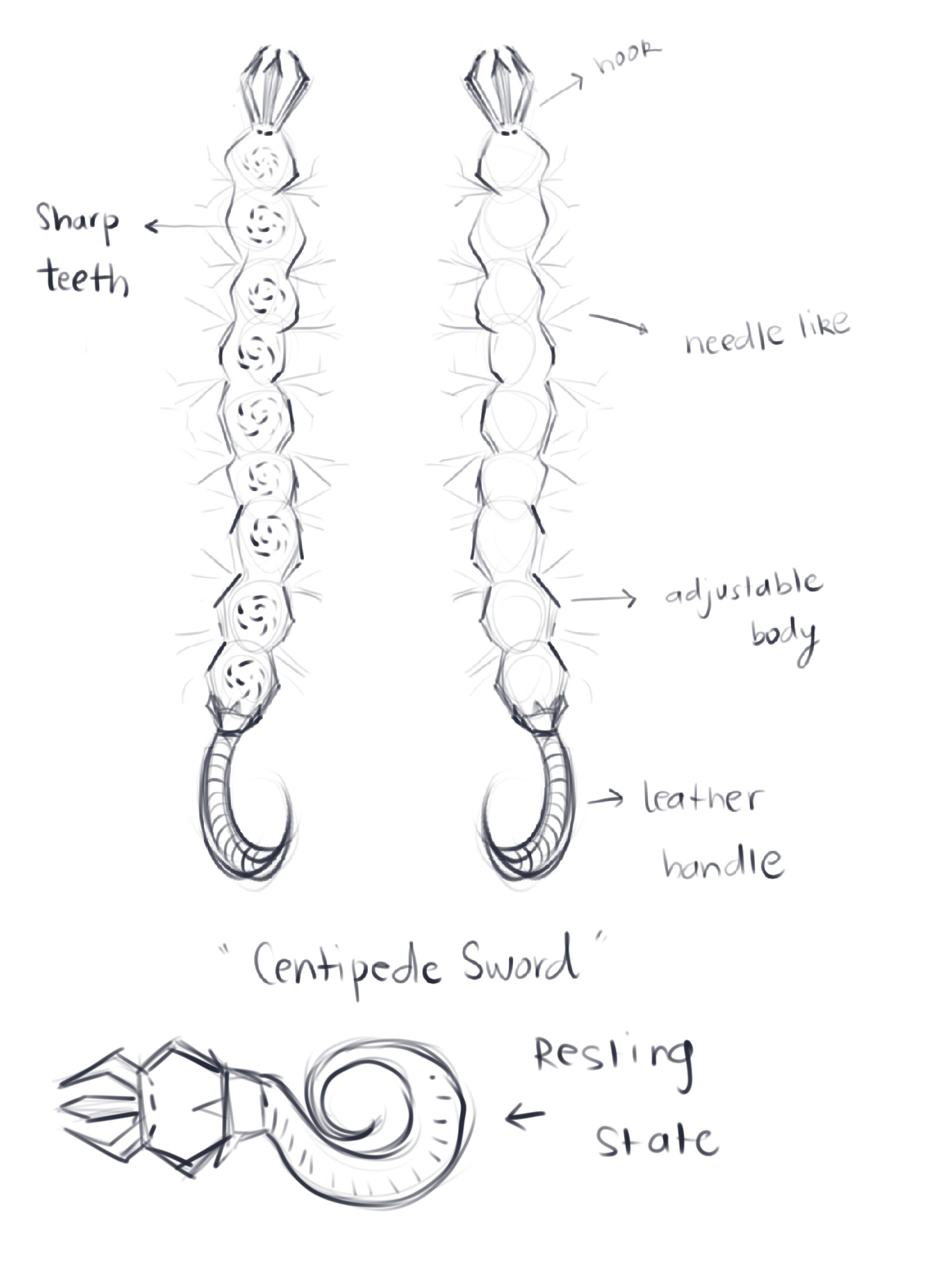 ArtStation - Centipede whip