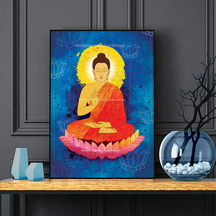 ArtStation - Meditating Buddha