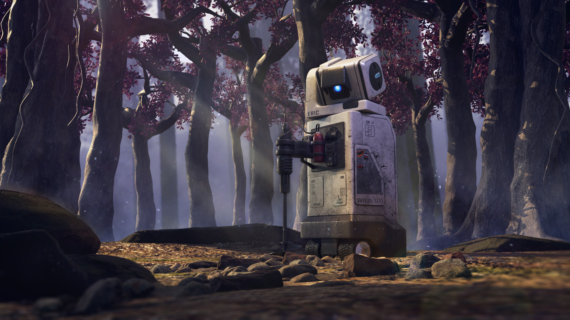 ArtStation - A robot in the woods