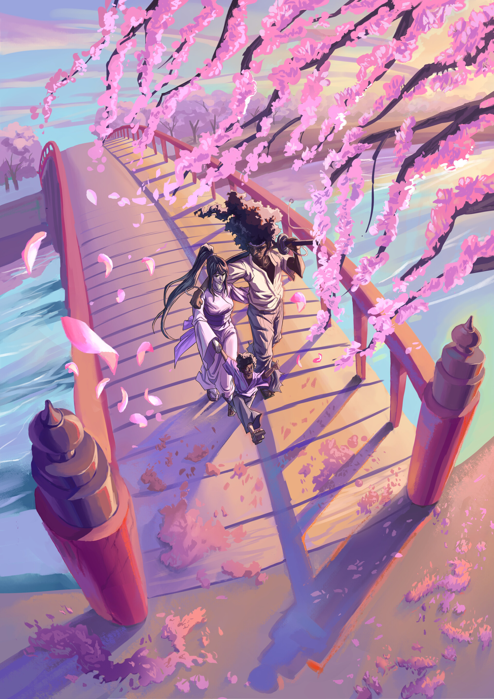 ArtStation - Sakura sight seeing