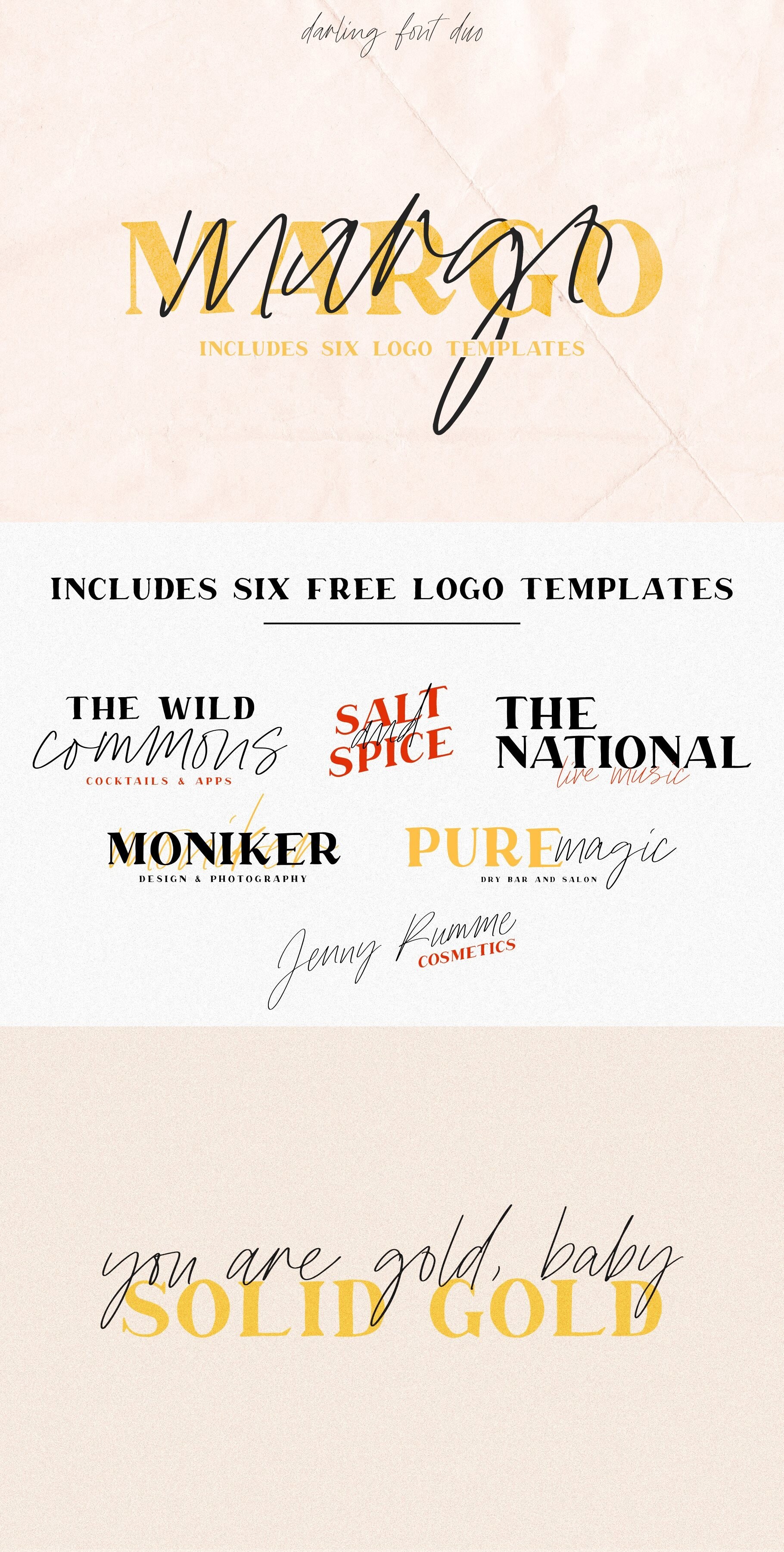 ArtStation - Margo Font Duo w/ 6 Bonus Logos