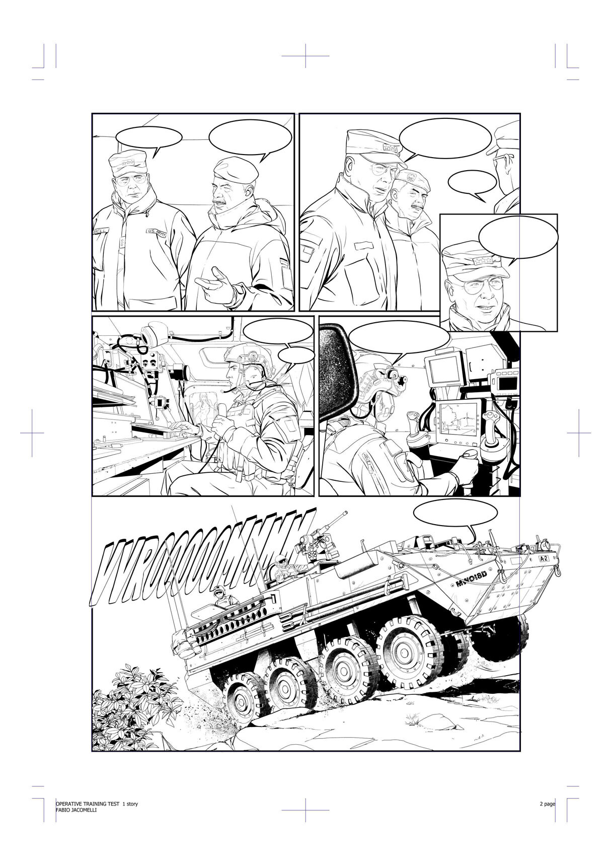 Fabio Jacomelli - OPERATIVE TRAINING and WAR COMICS