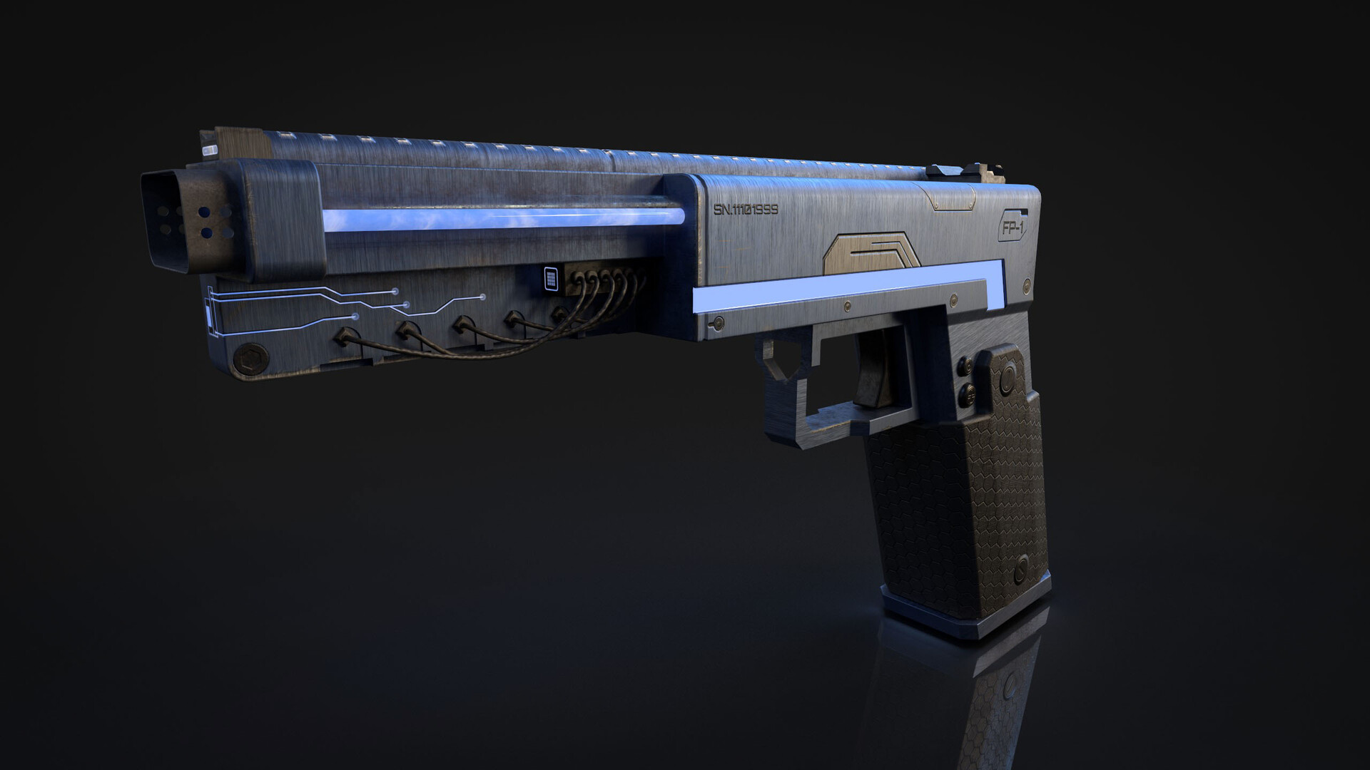 ArtStation - Futuristic Plasma Pistol Concept