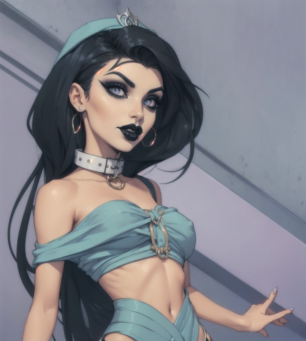 ArtStation - Jasmine from Alladin as a goth girl
