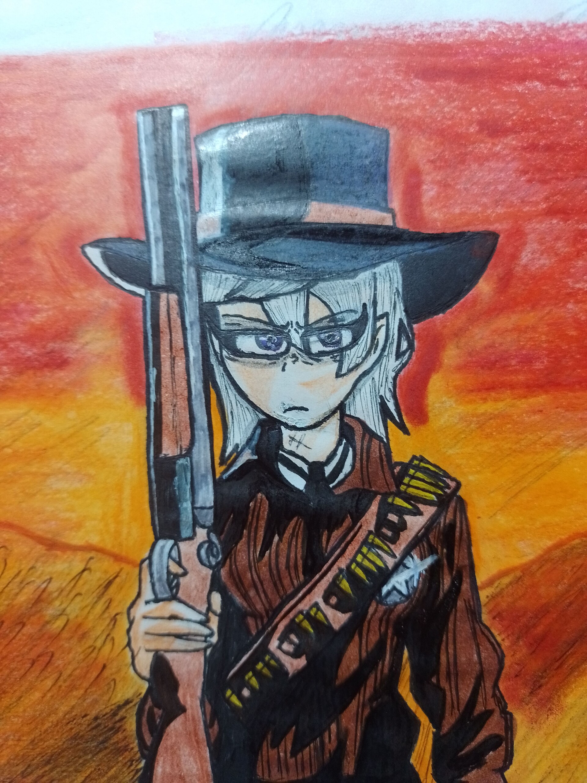 ArtStation - An old drawing inspired by the Red Dead Redemption 2 ...