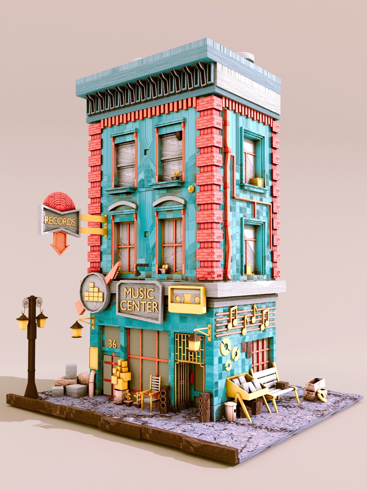 ArtStation - Miniature Building
