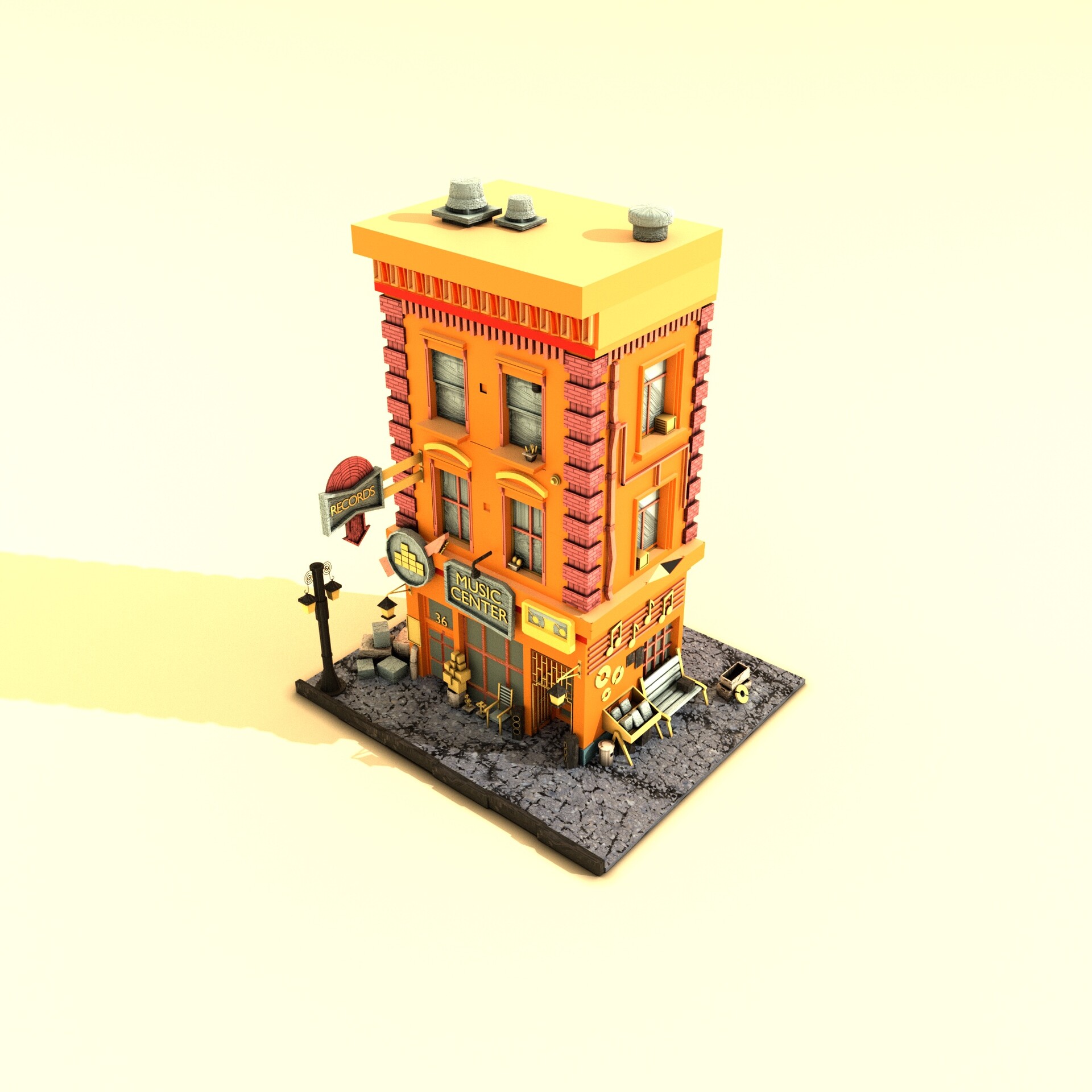 ArtStation - Miniature Building