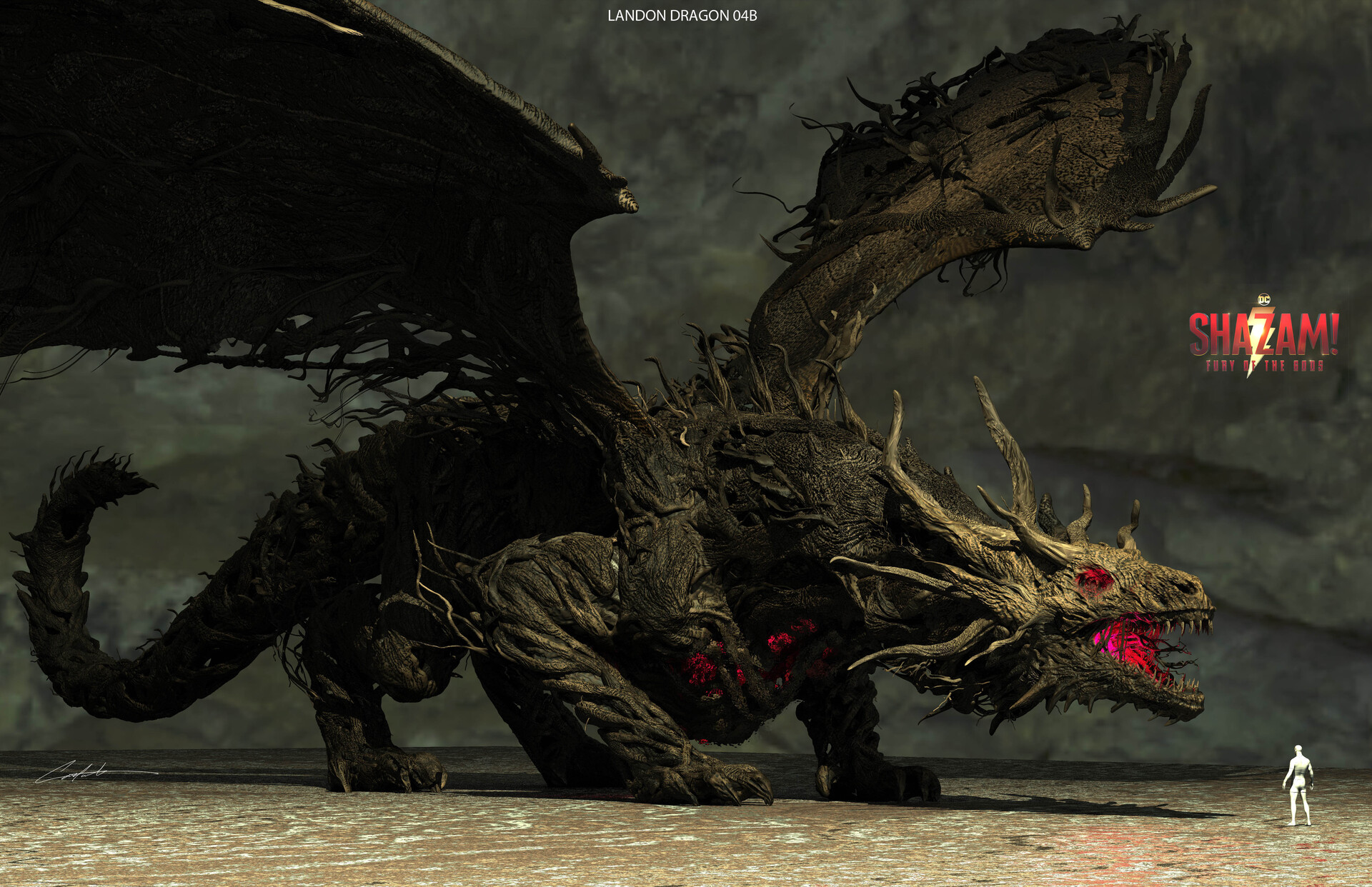 ArtStation - SHAZAM FURY OF THE GODS LANDON DRAGON EARLY DESIGN