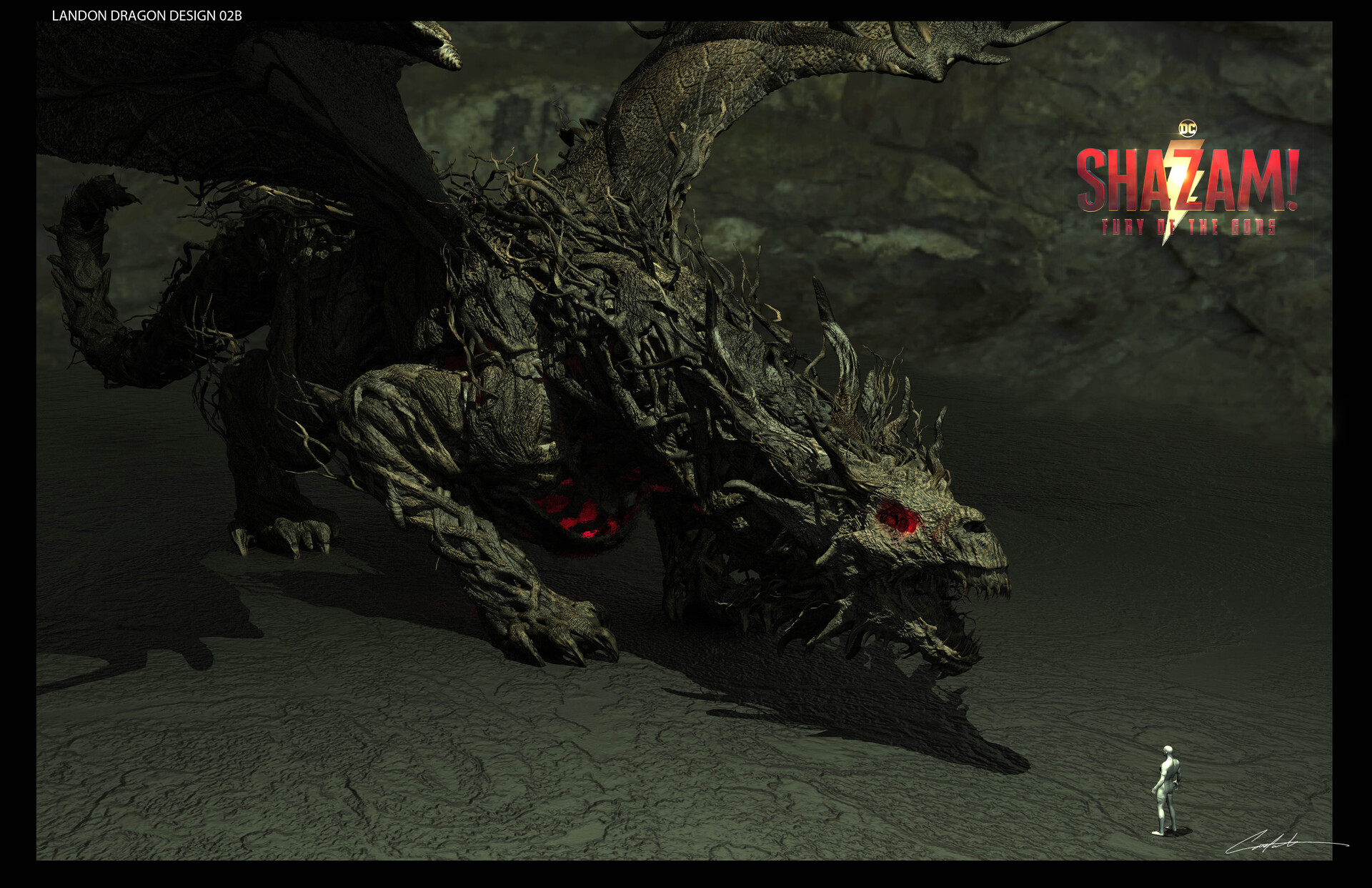 Constantine Sekeris - SHAZAM FURY OF THE GODS LANDON DRAGON EARLY DESIGN