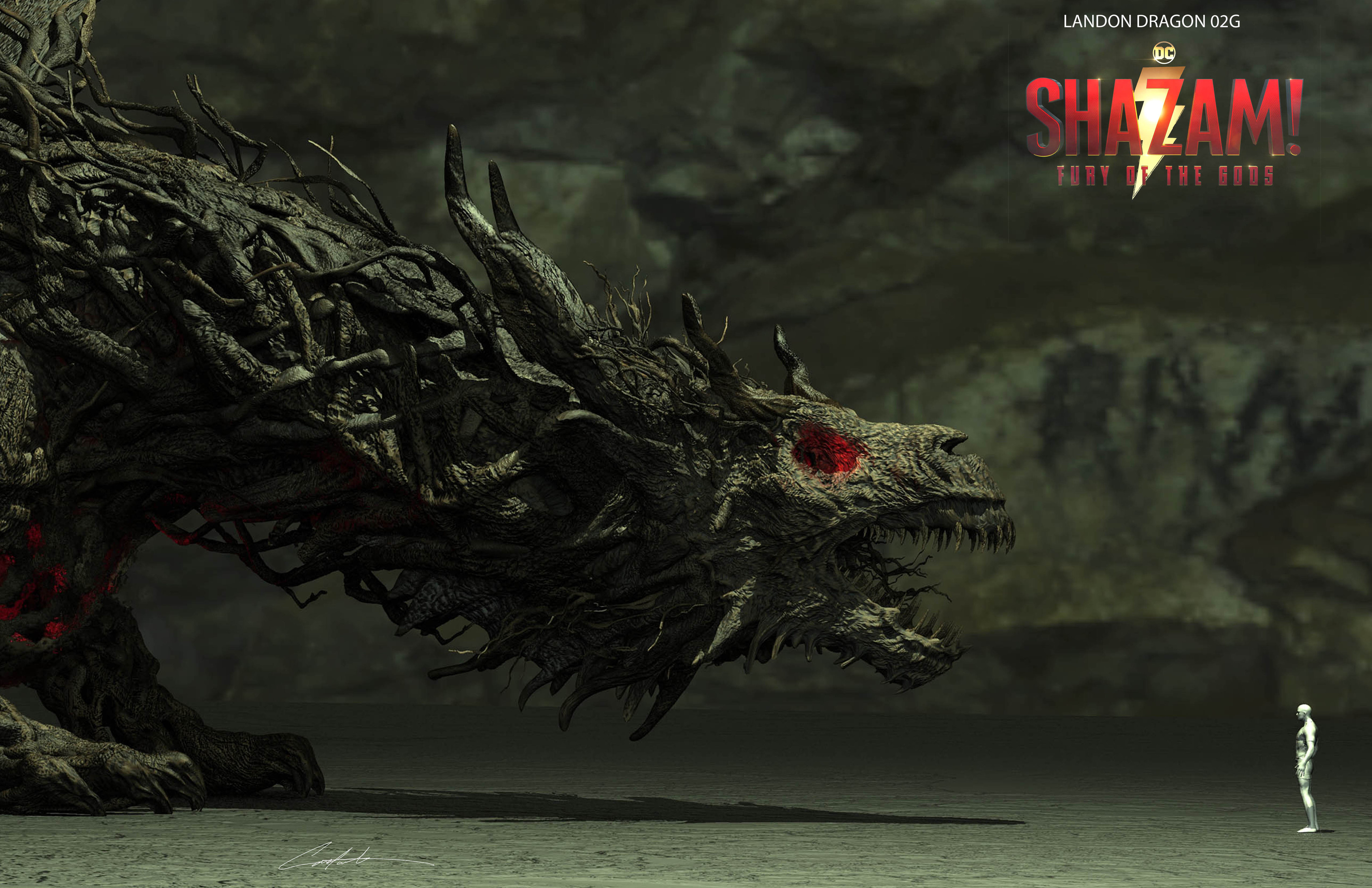Constantine Sekeris - SHAZAM FURY OF THE GODS LANDON DRAGON EARLY DESIGN