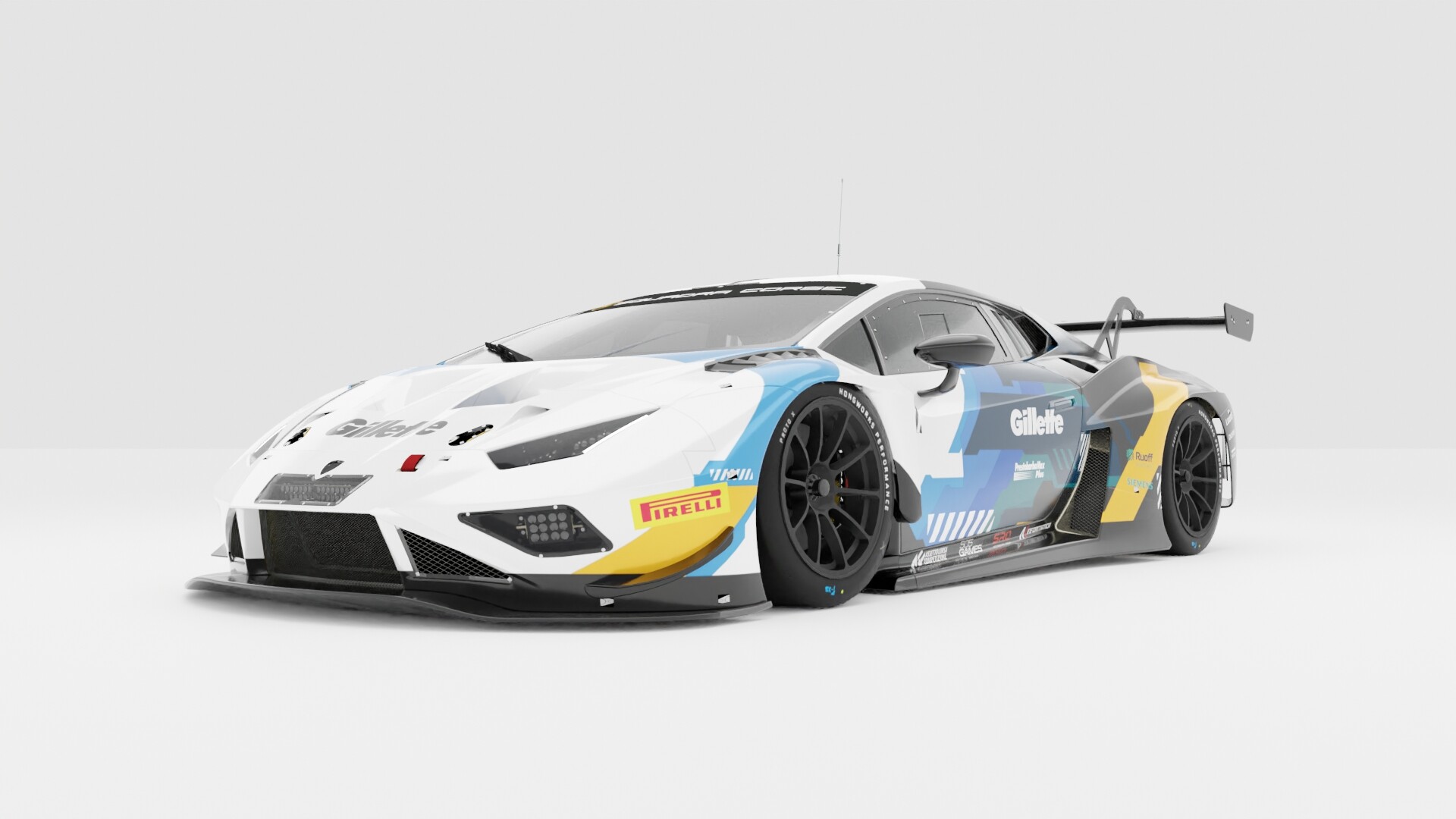 ArtStation - Lamborghini Huracan GT3 EVO Gillette livery [ACC]