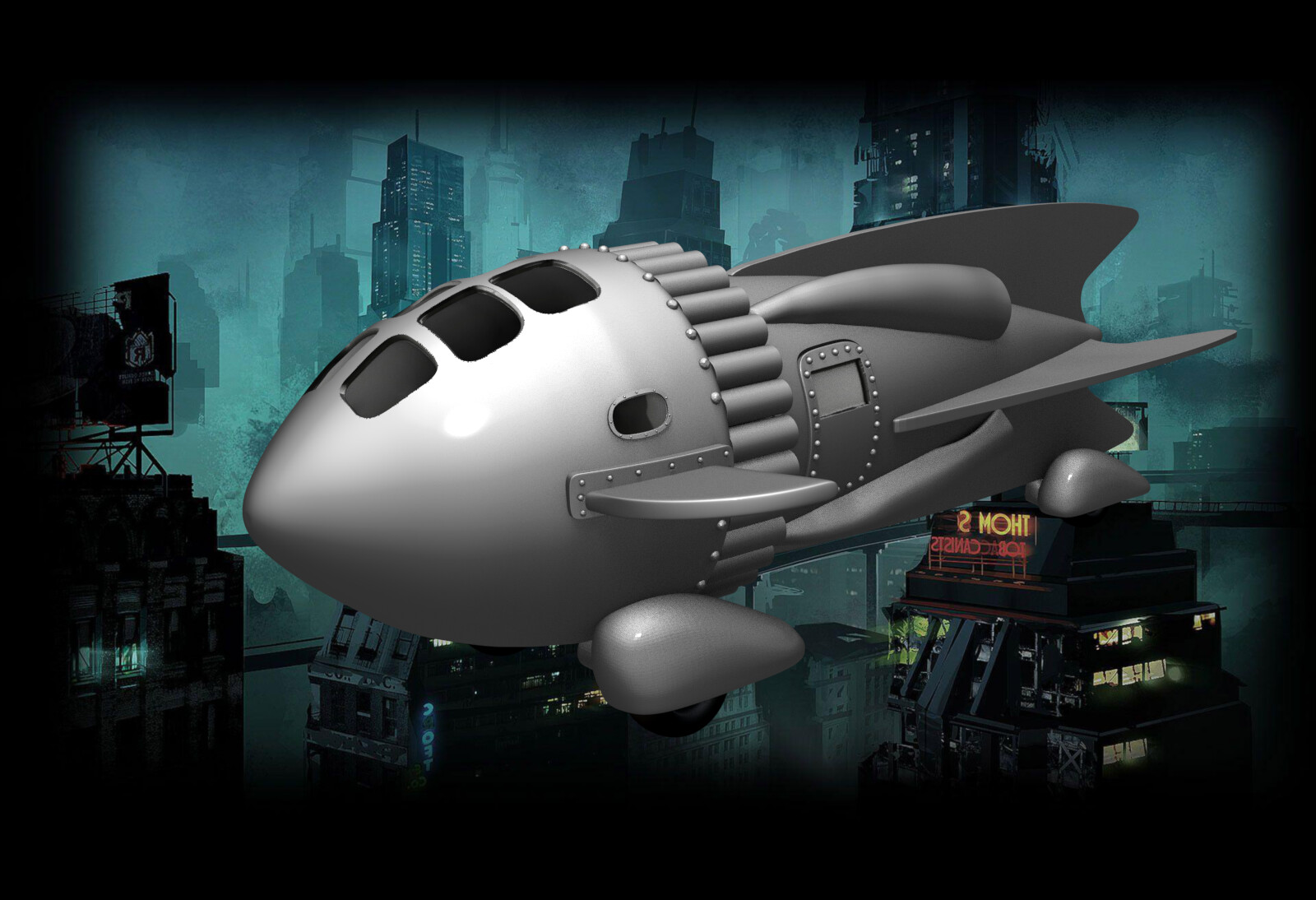 ArtStation - DR. ZARKOV'S ROCKET SHIP - FLASH GORDON (1936)