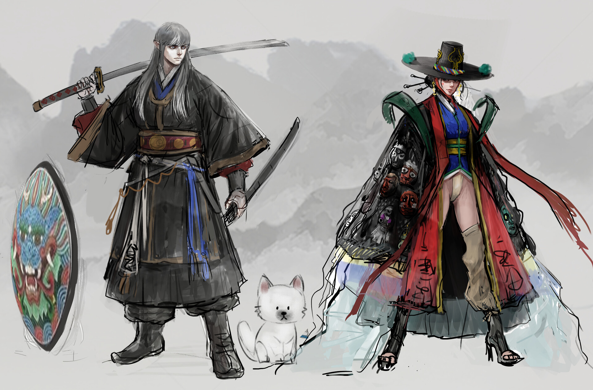 ArtStation - nethur_chosun style_practice