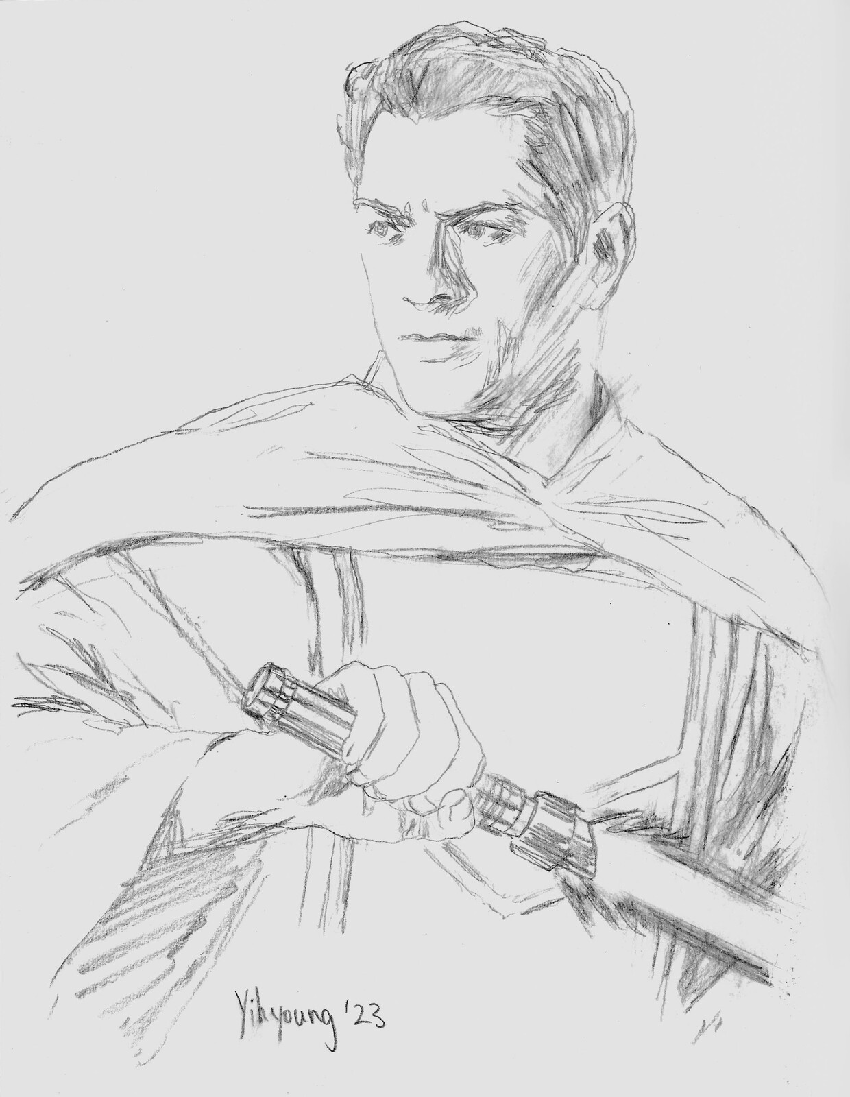 Yihyoung Li - Chronicles of the Jedi, Pencil Drawings